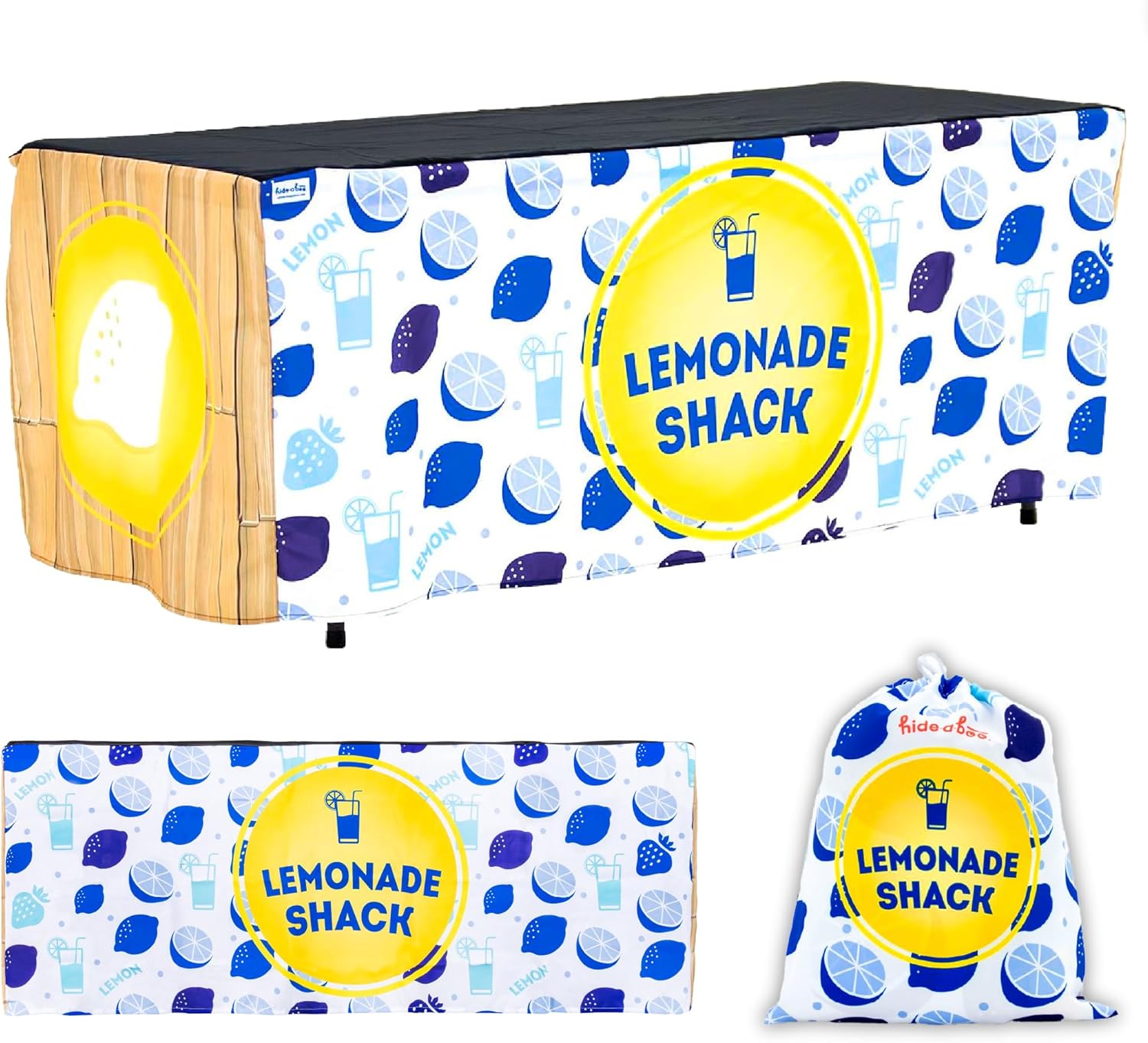 Amazon.com: HIDEABOO Easy Lemonade Stand Tablecloth Polyester Spandex ...