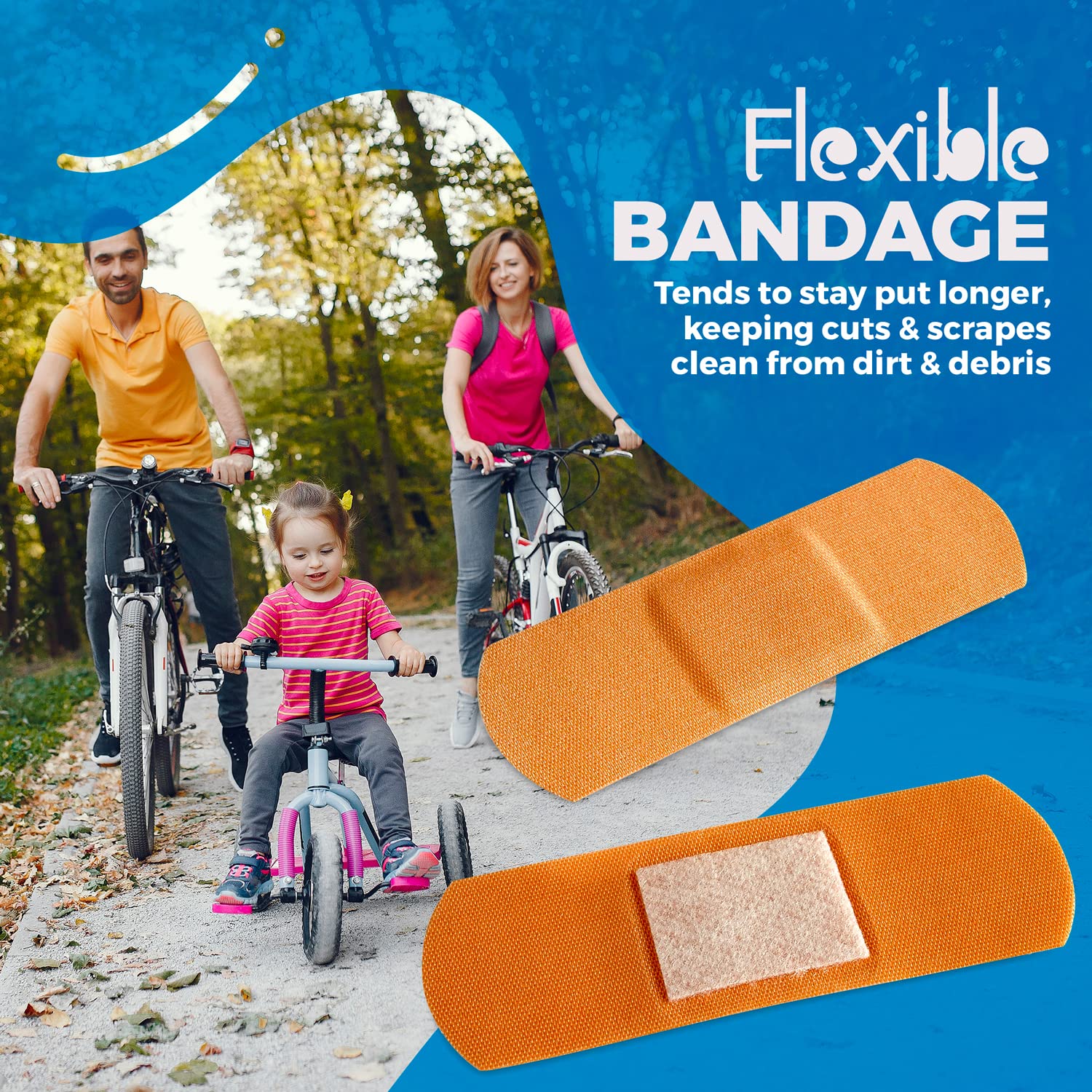 Snapklik.com : Flexible Fabric Bandages - Flex Fabric Adhesive Bandages ...