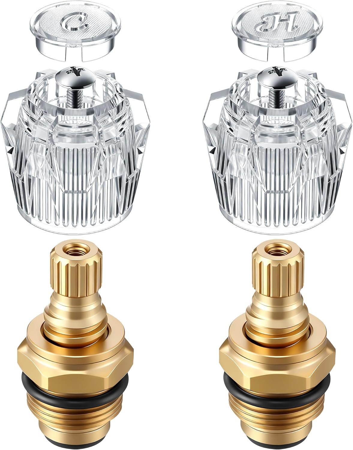 Avenuebool Faucet Stem and Handle Replacement, Compatible with Phoenix ...