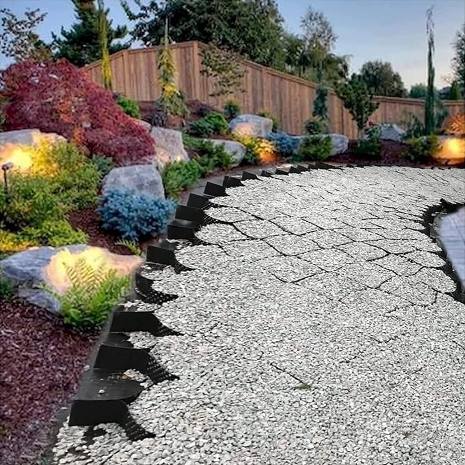 Amazon.com: RTOWERM 2 Inch Thick Gravel Stabilizer Grid Mud Slope ...