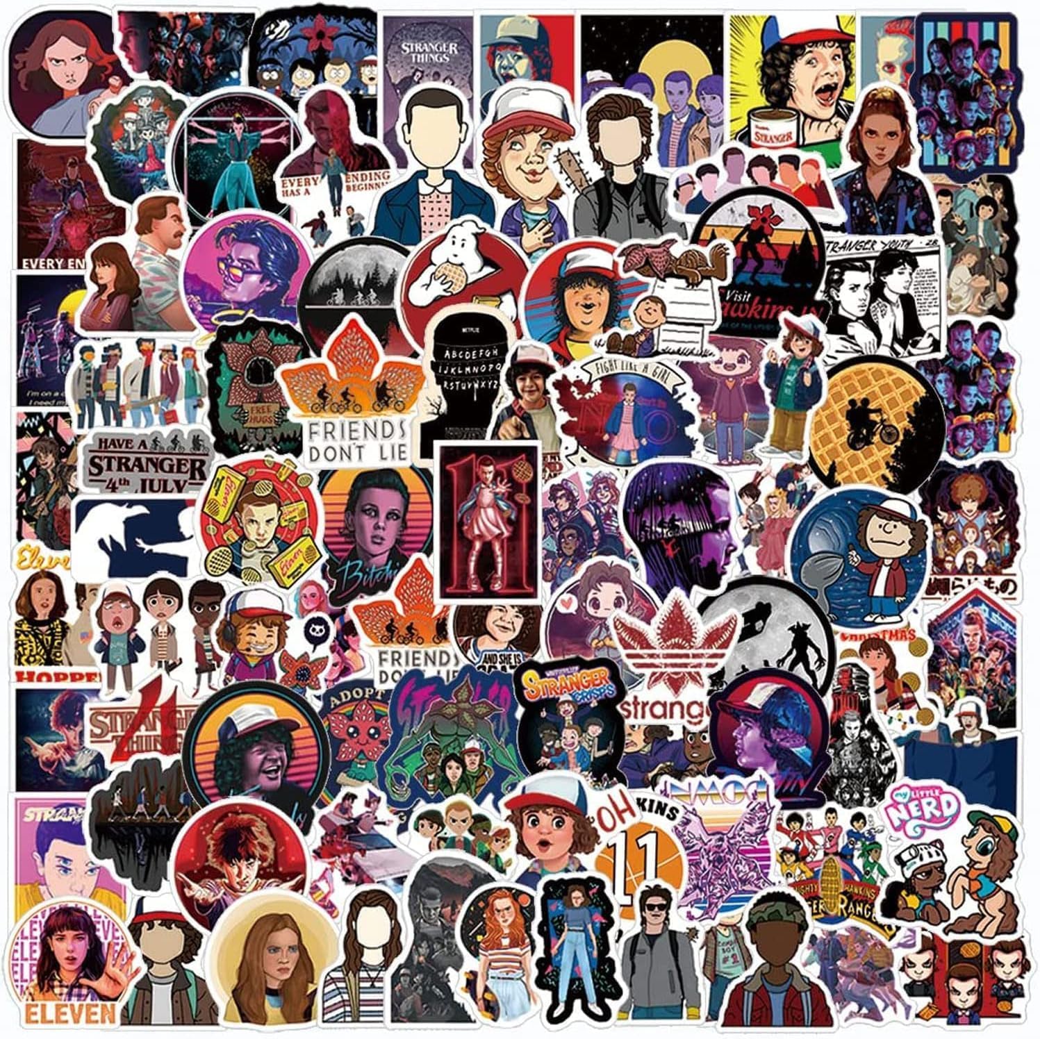 Amazon.com: 61Pcs Eddie Munson Stickers Pack, Classic TV Aesthetic ...