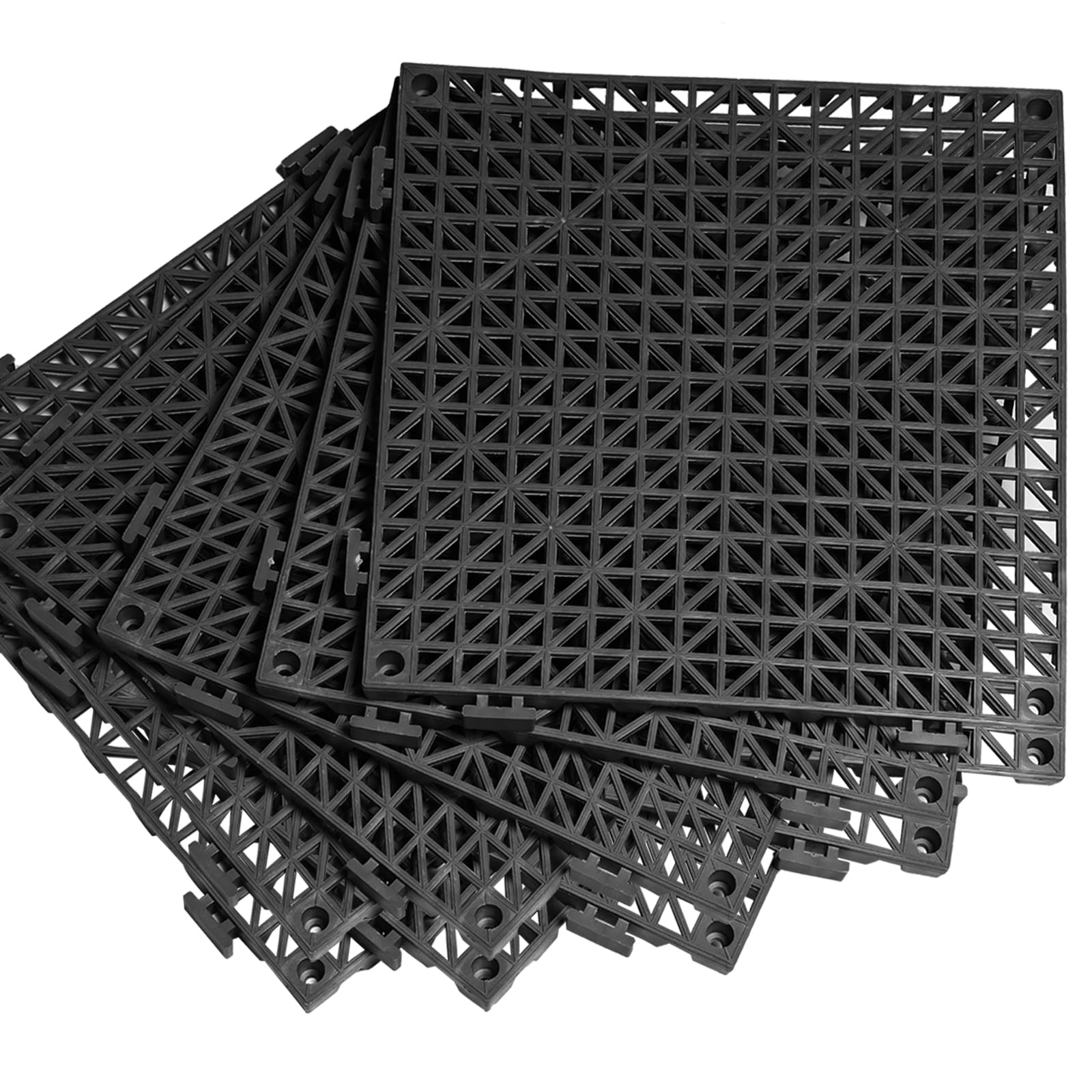 Amazon.com: 8Pack Drainage Interlocking Floor Tiles, Non-Slip Pool Deck ...