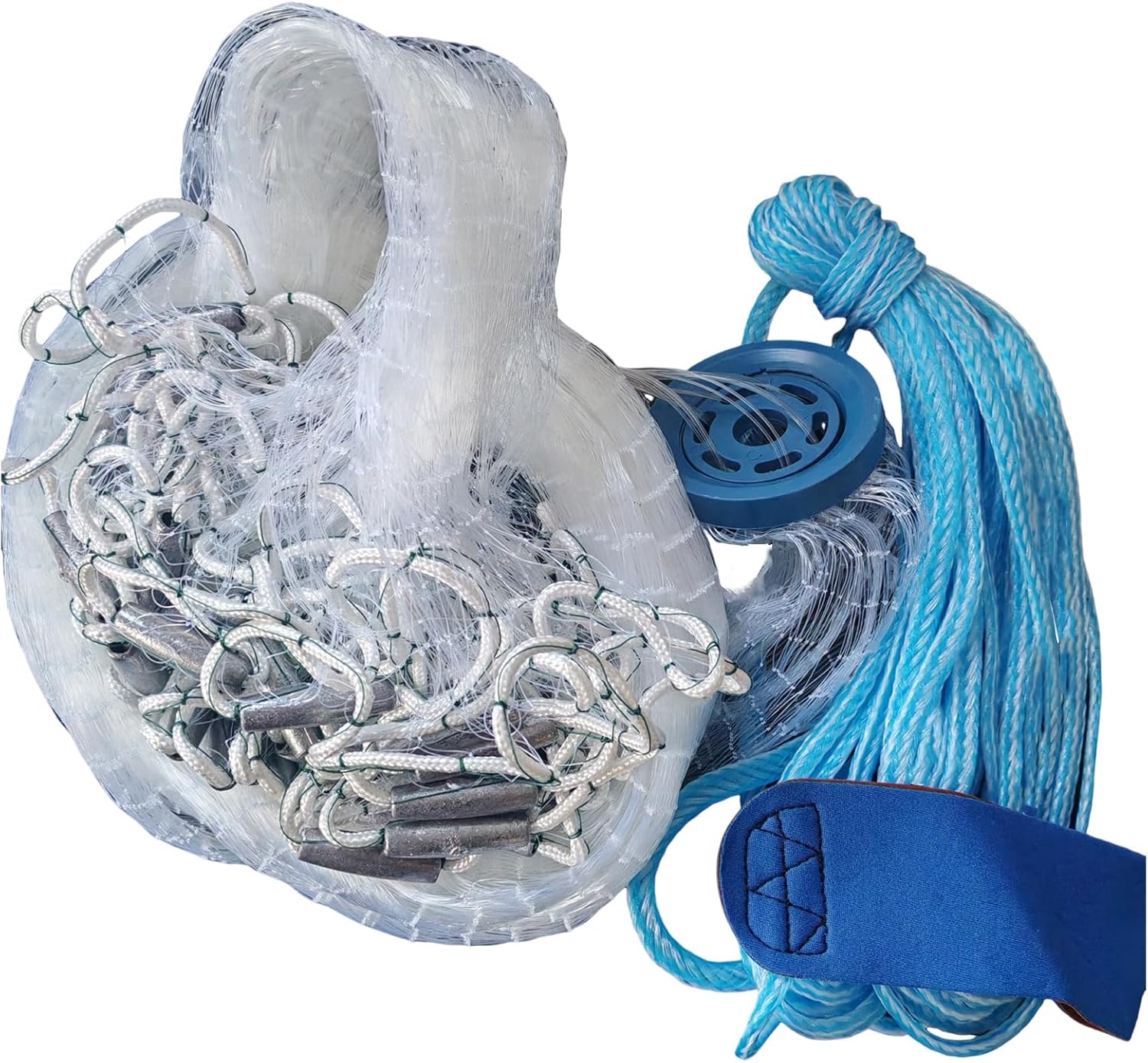 Amazon.com : Lawaia Cast Net with Lead Sinkers Fishing Throw Nets Hand ...