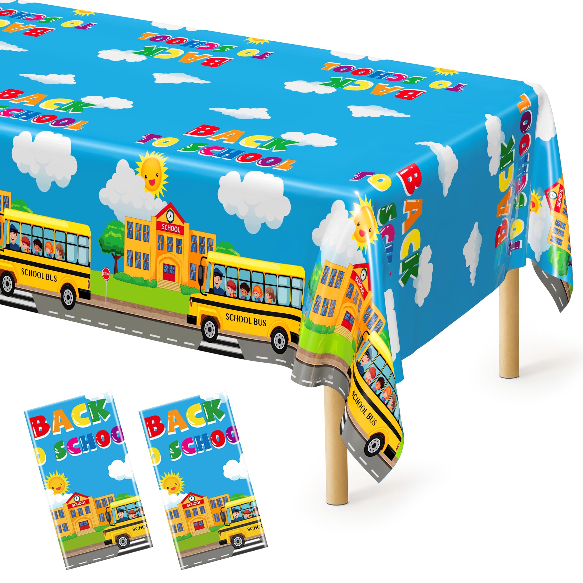 Snapklik.com : Back To School Supplies, 2 PCS 108 X 54 Inches First Day ...