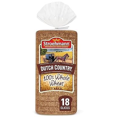 Amazon.com: Stroehmann Dutch Country 100% Whole Wheat Bread, 24 oz ...