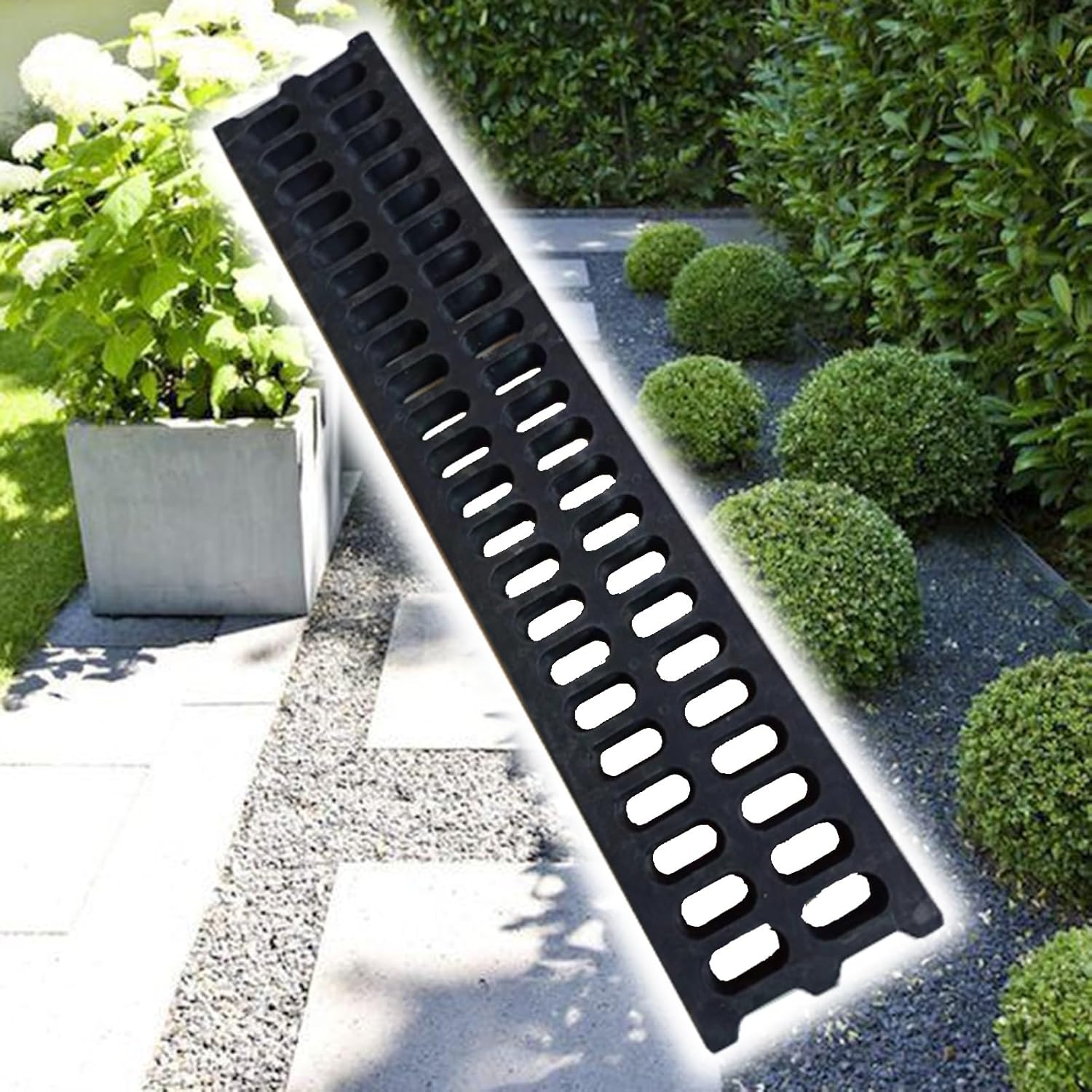 LNNW Drainage Channel Cover Easy to Install Drain Covers, Sewer and ...