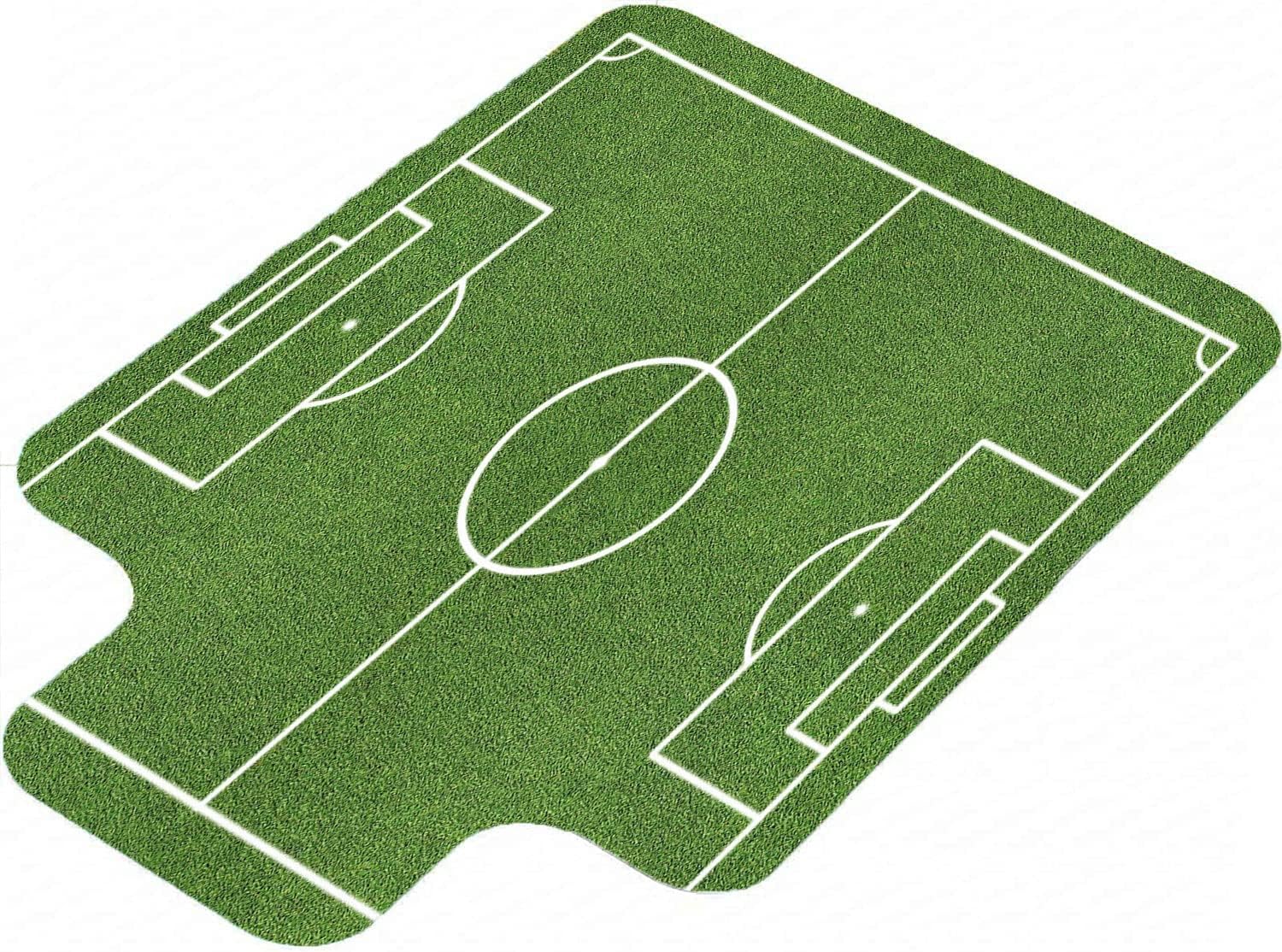 Amazon.com : Teen Room Hardwood Floor Desk Chair Mat, Soccer Field ...