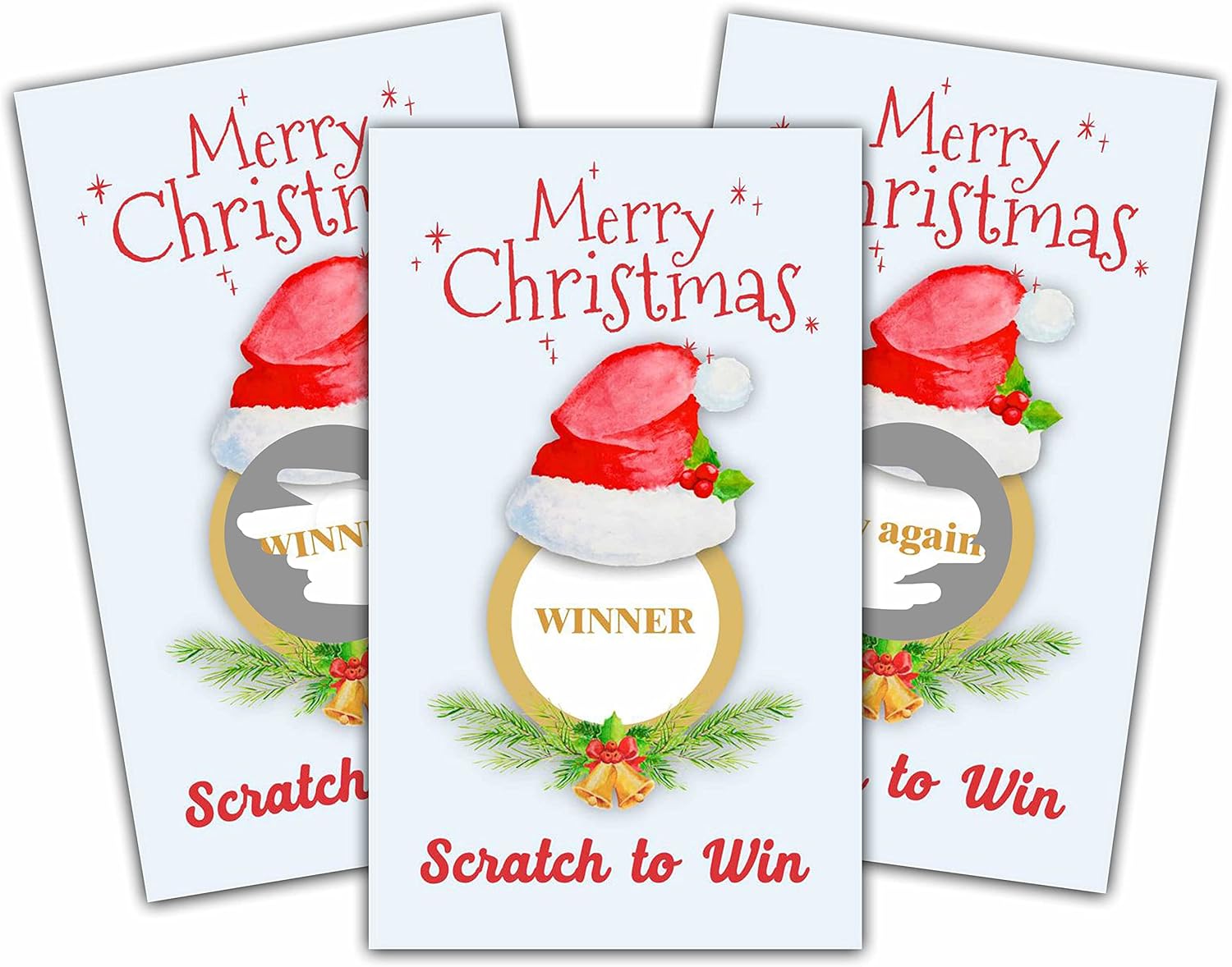Christmas Scratch Off Game Cards - Xmas Party Scratch Games for Kids ...