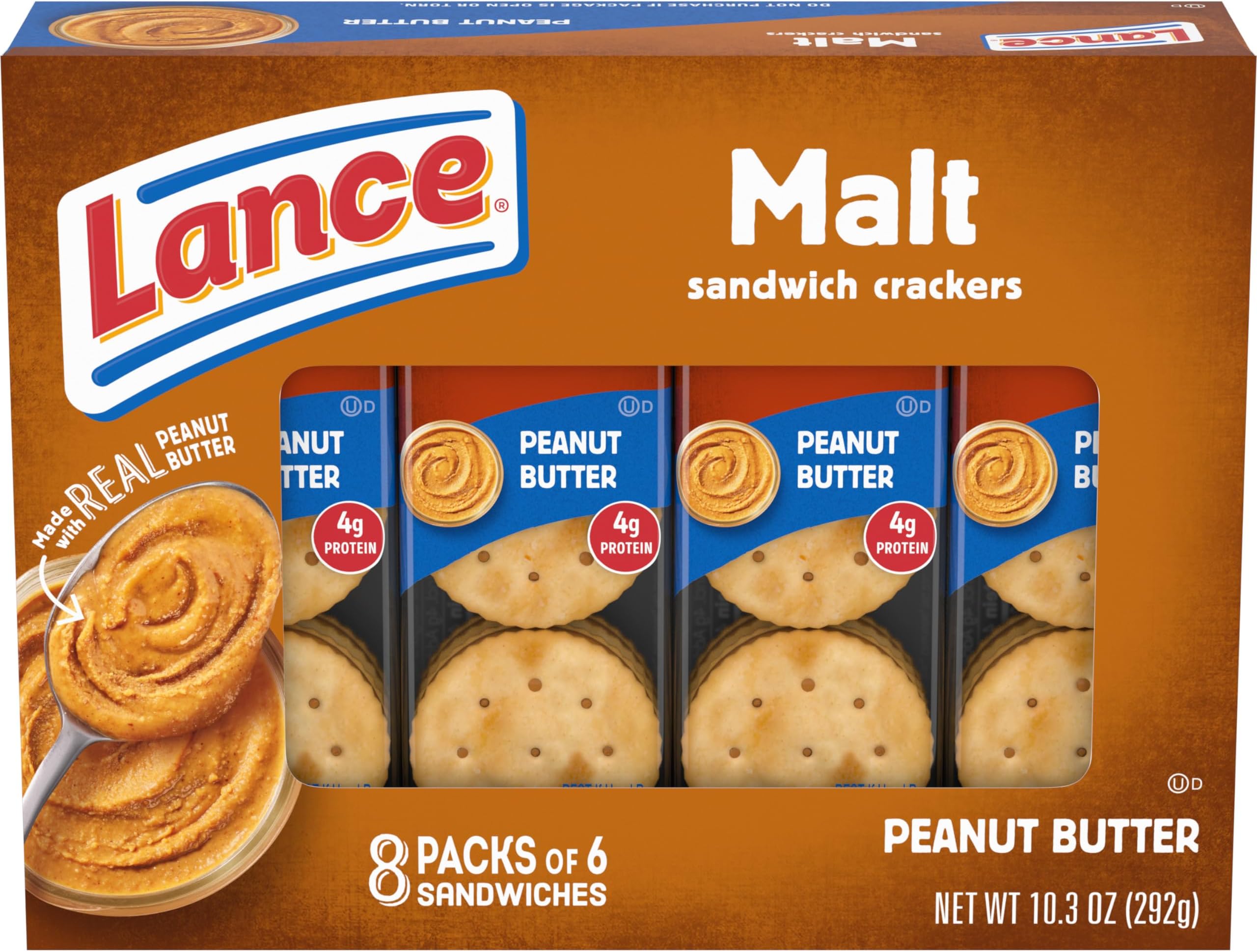 Amazon.com: Lance Sandwich Crackers, Made with Whole Grain Crackers ...