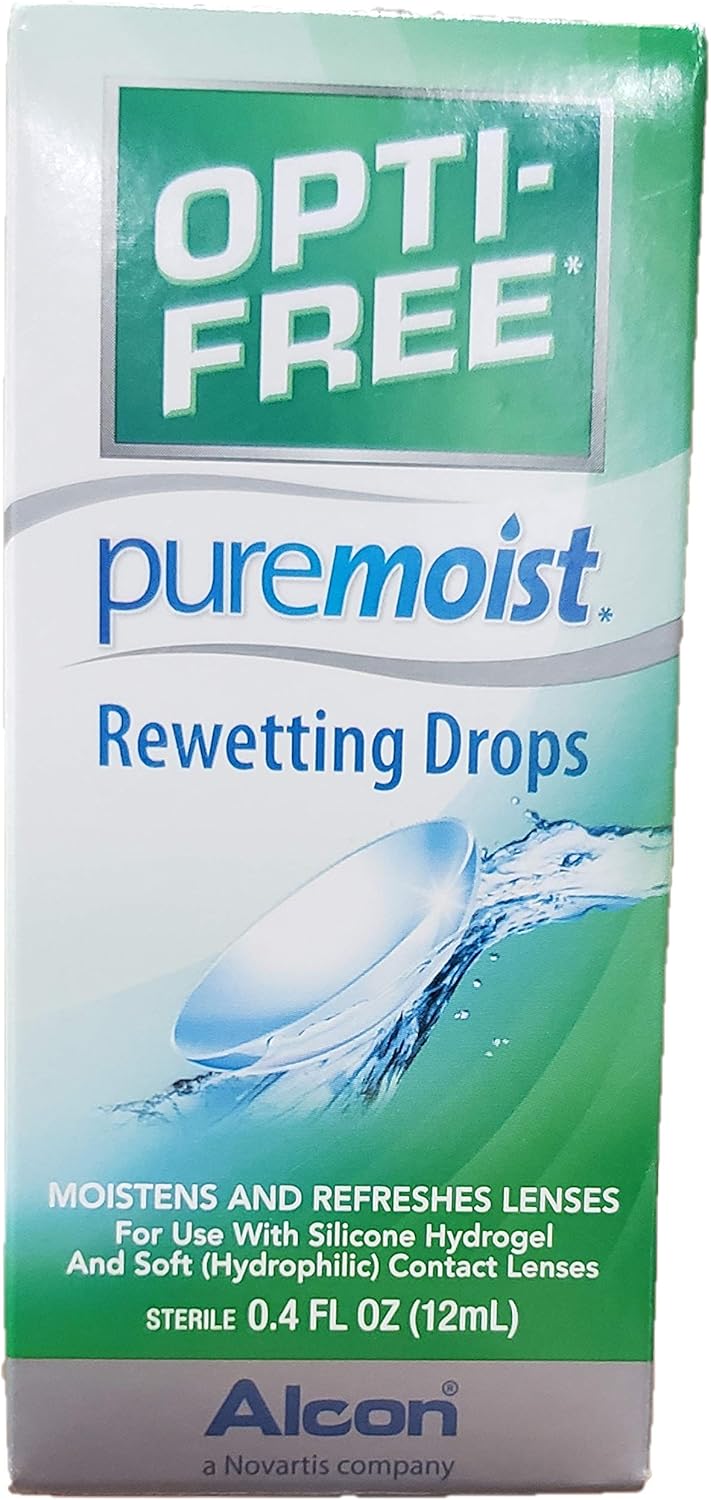 Opti-Free Opti-Free Puremoist Rewetting Drops, 0. 4 oz (Pack of 3 ...