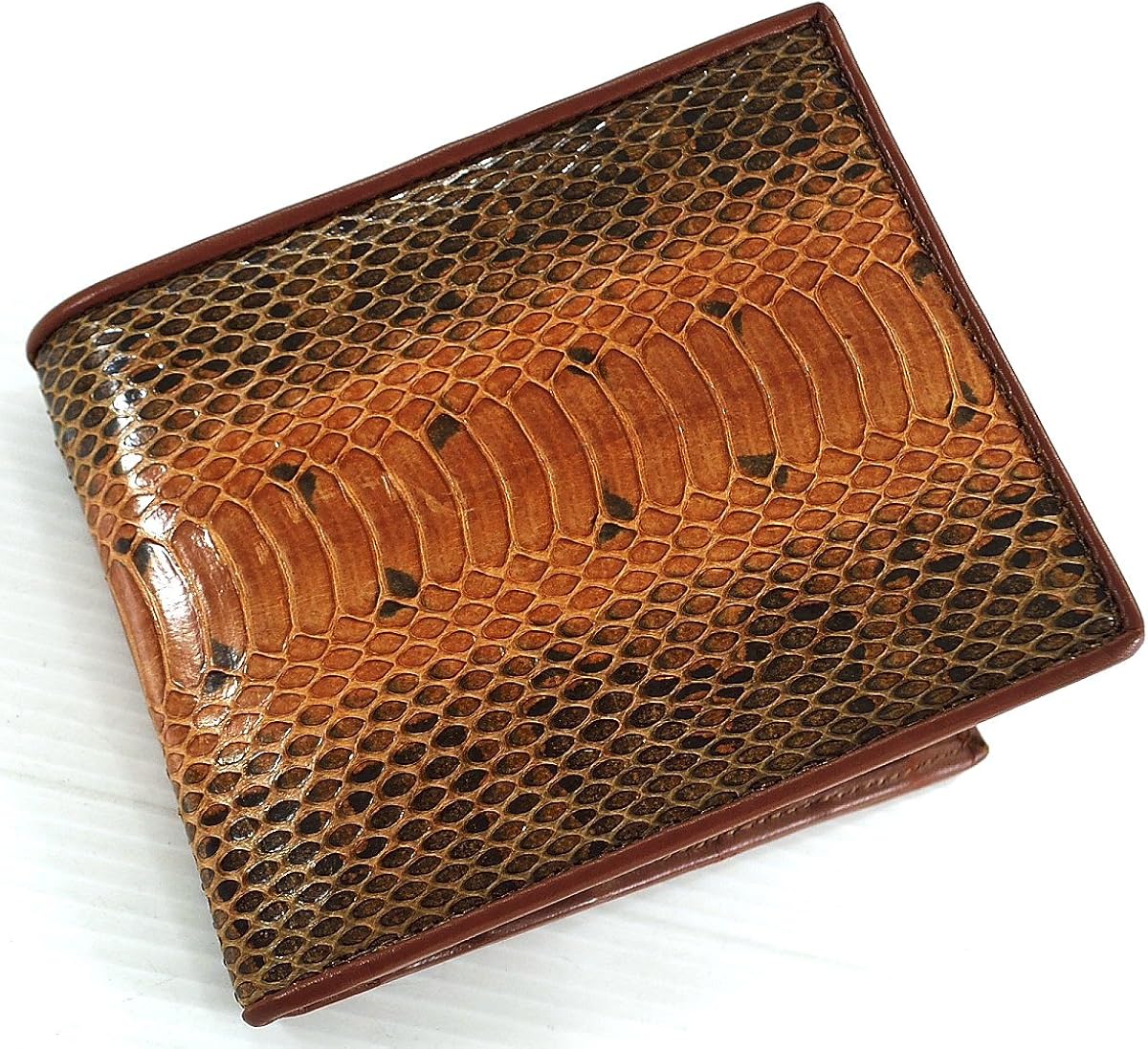 Amazon.com: Genuine.Shop Authentic Snake Skin Men's Bifold Python Snake ...