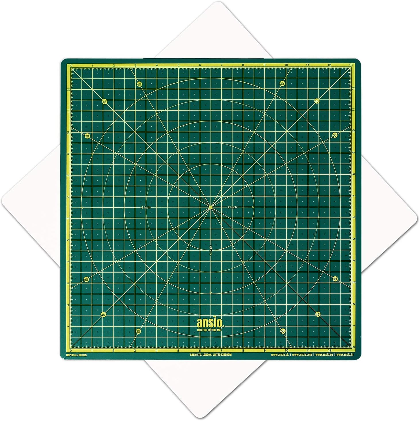 Olfa 30 x 30 CM 1-Piece Rotating Mat, Green : Amazon.co.uk: Stationery ...