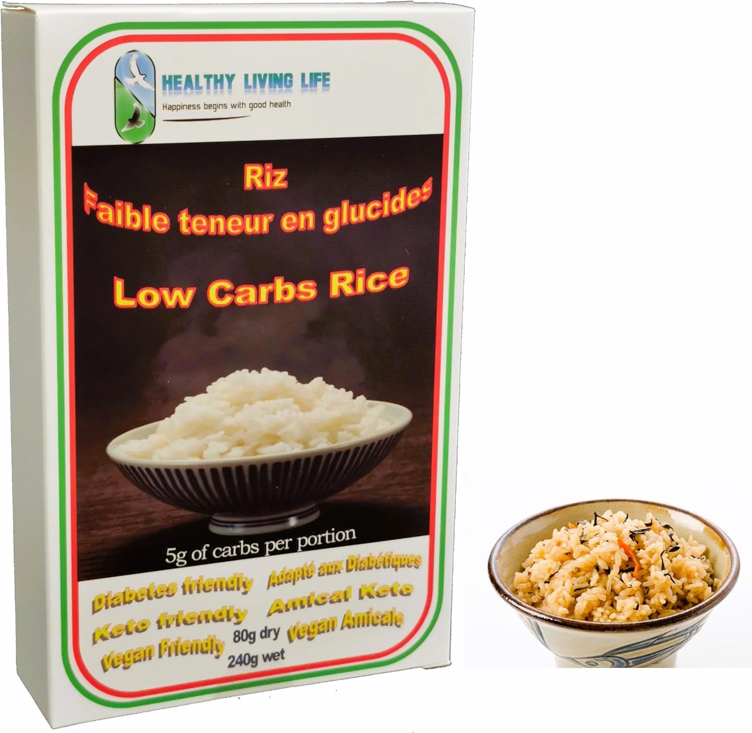 Keto Rice Low Carb Rice (5g Net) Diabetes Rice Friendly-Gluten Free ...