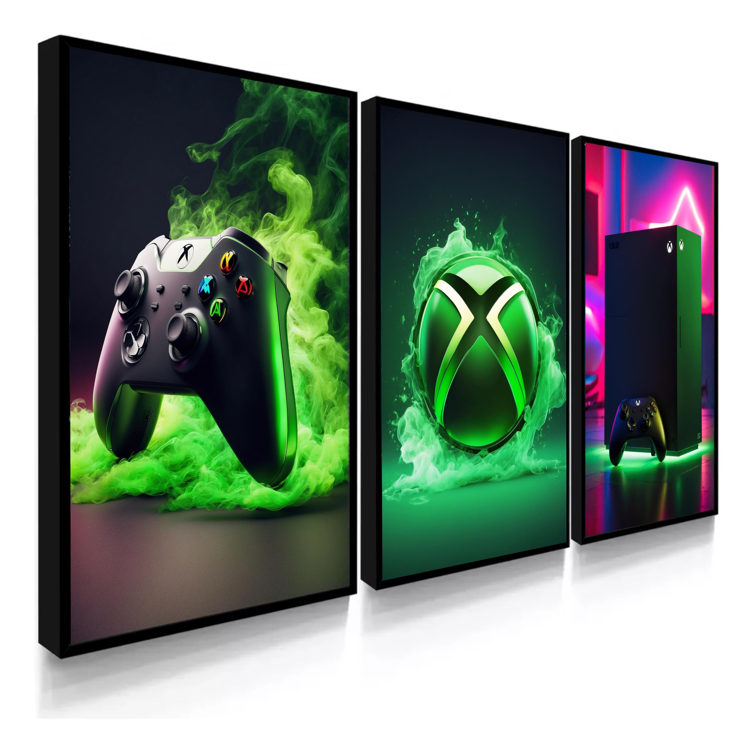 Quadro Decorativo Sala Quarto Video Game Xbox Controle Console Gamer ...