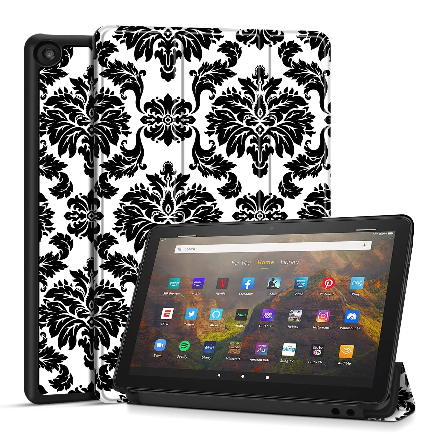 Amazon.com: TNP Fire HD 10 Case Cover for Amazon Kindle Fire 10 2021 ...