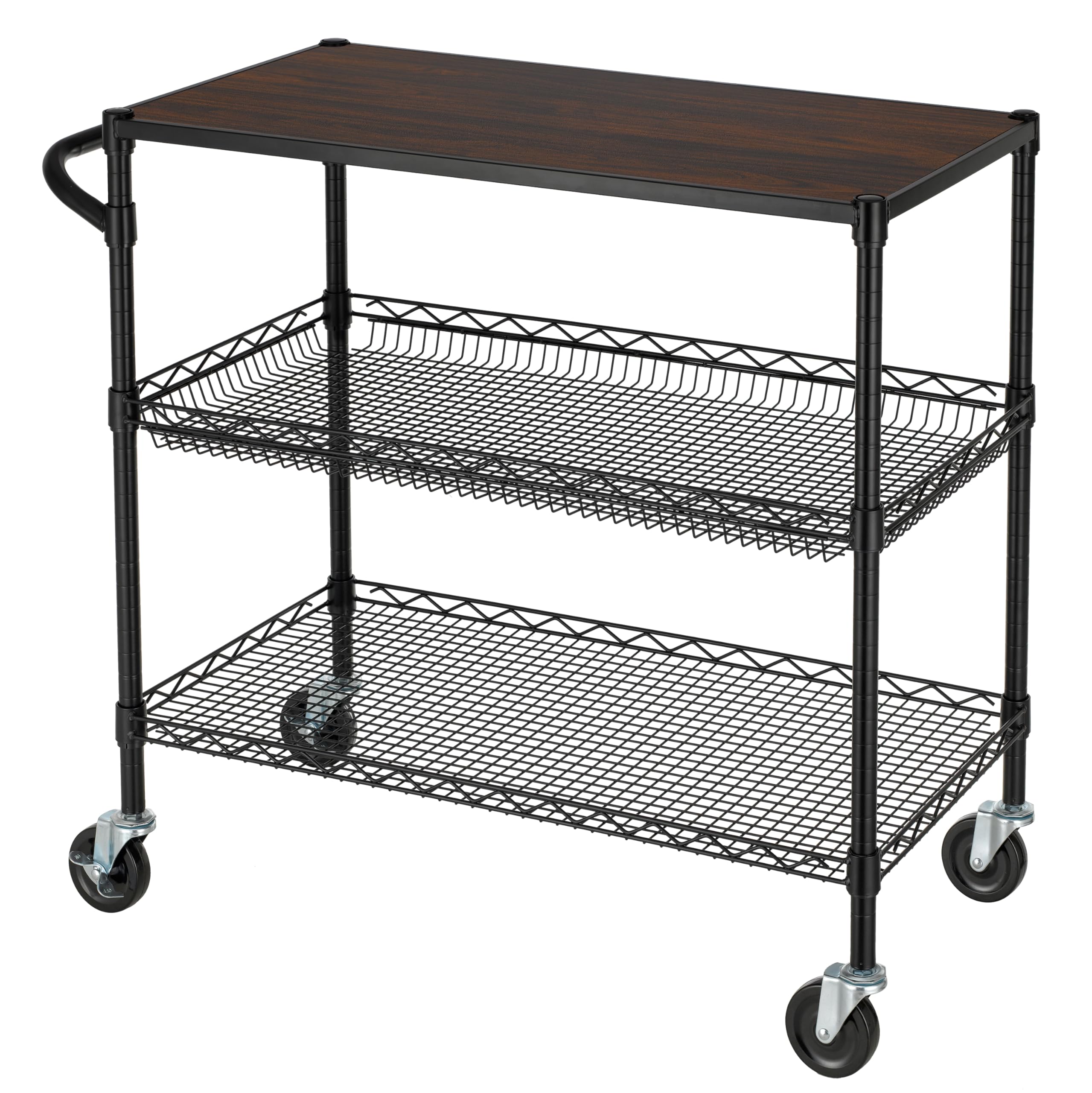 Amazon.com: Finnhomy 3 Tier Heavy Duty Commercial Grade Utility Cart ...