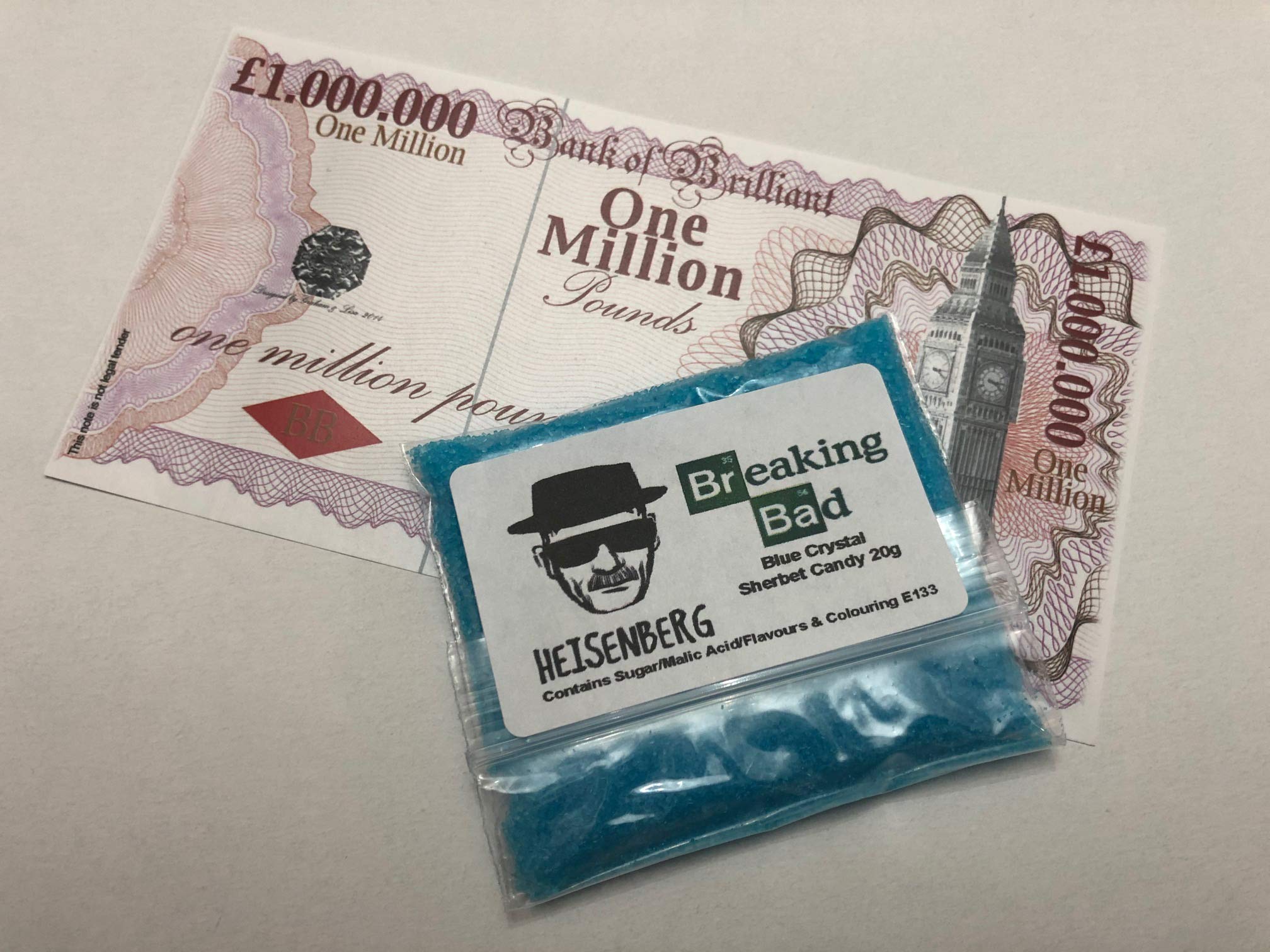 Breaking Bad Blue Crystal Candy - Heisenbergs Finest Cook! - 1 x 20g ...