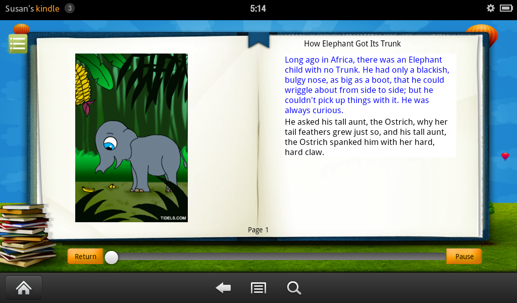 How the Elephant Got Its Trunk - App on the Amazon Appstore