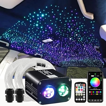 Amazon.com: ATOKEE Starlight Headliner Kit, New Upgraded 32W Dual Color ...