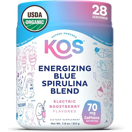 Amazon.com: KOS USDA Organic Super Greens Powder - Plant Based Algae ...