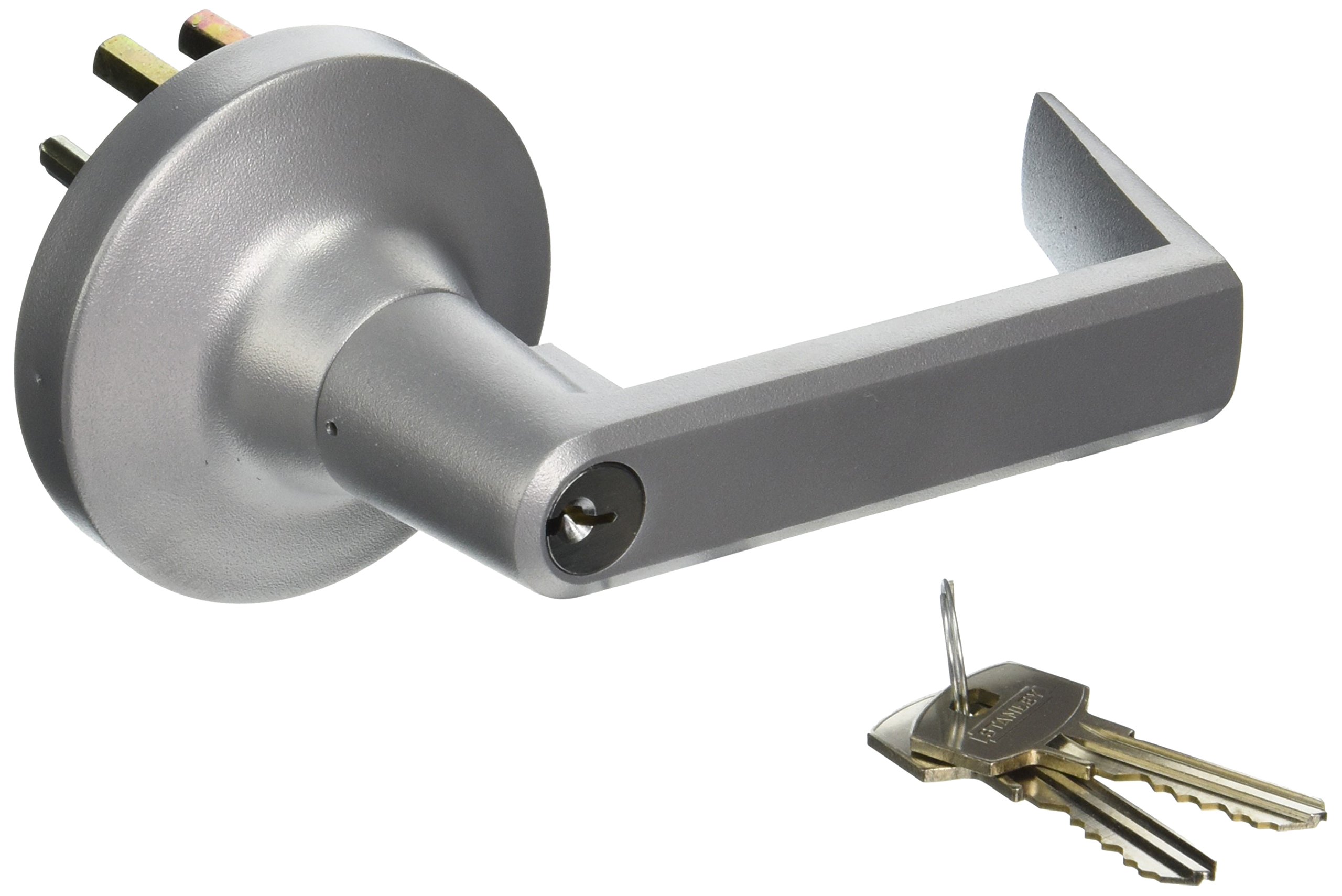 Stanley Commercial Hardware Standard Duty Keyed Lever Round Rose Exit ...