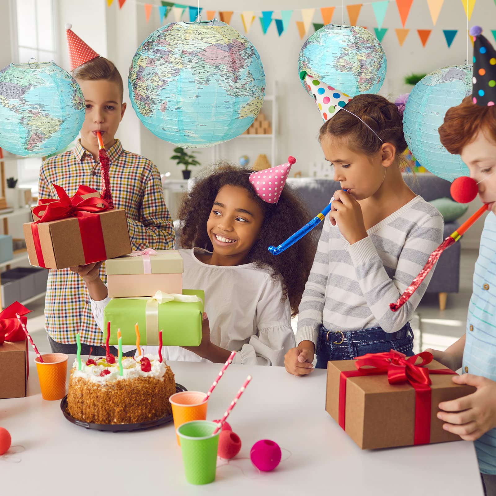 Snapklik.com : 12 Pcs 10 Inch Around The World Decorations Globe ...