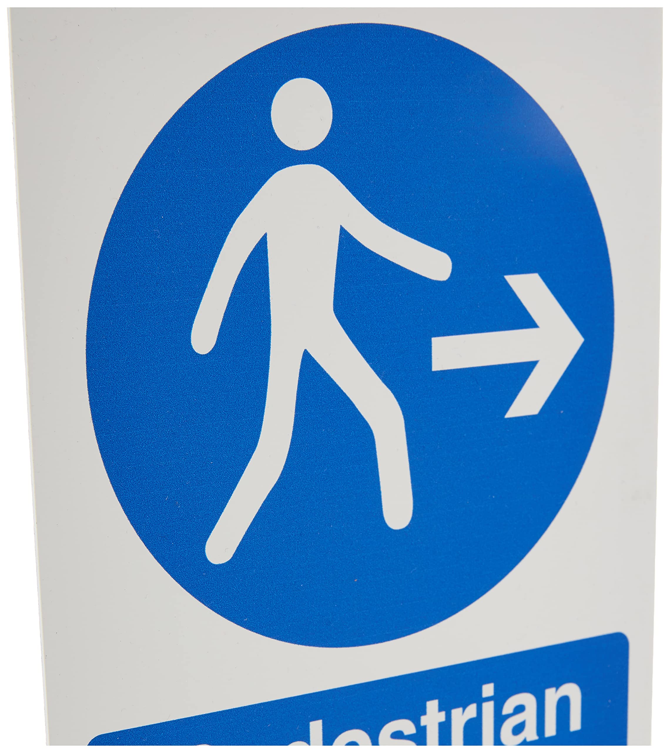 Pedestrian Crossing Sign With Arrow Seco Pedestrian Walkway Right