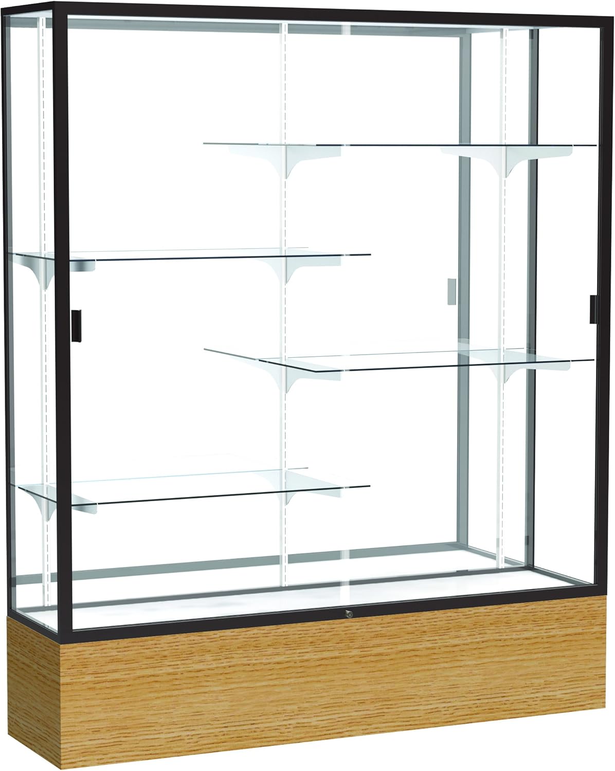 Amazon.com: Waddell 60" W x 72" H x 16" D, Mirror Back, Dk Finish, Base ...