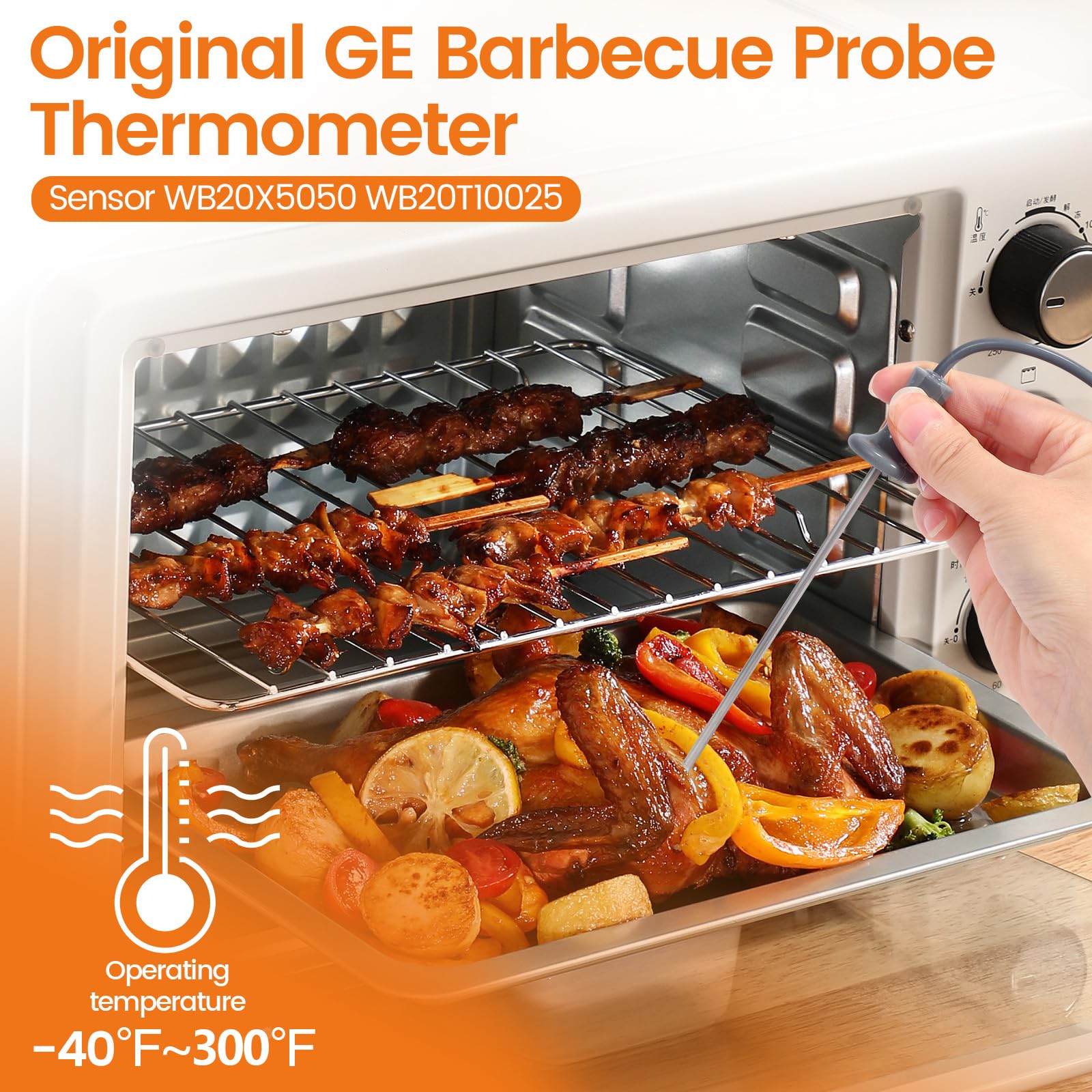 Snapklik.com : WB20T10024 For GE Oven Probe Wb20t10024 GE Oven Meat ...