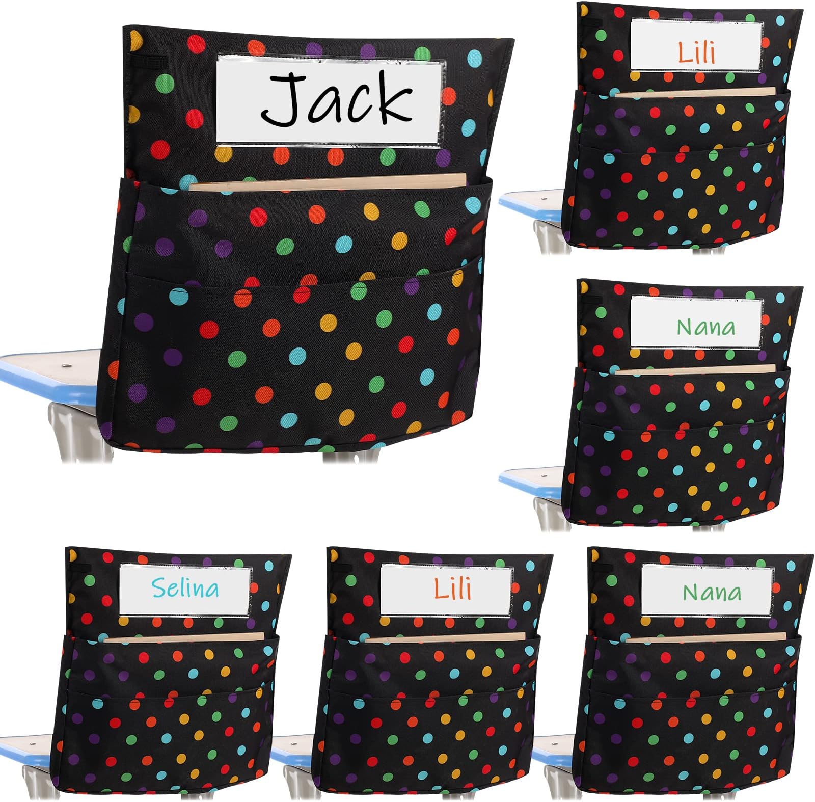 Amazon.com: 6 Pcs Grouping Chair Pockets 16.34 x 14.96 Inches Seat ...
