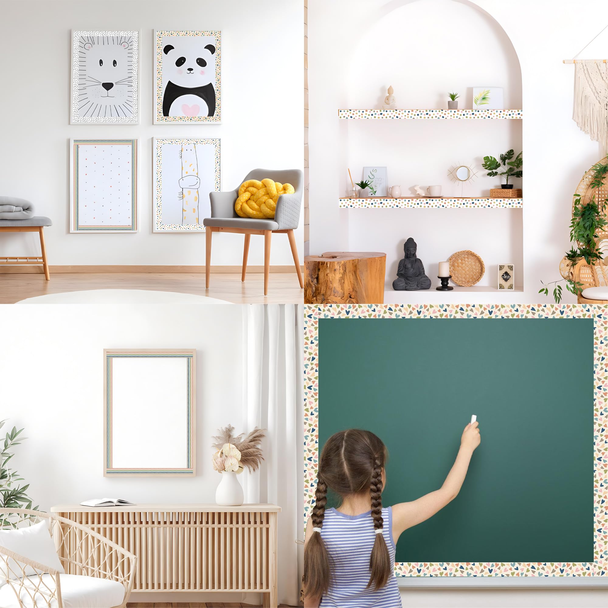Bulletin Border Polka Dot Bulletin Board Border Eaasty 69 Ft Bulletin ...