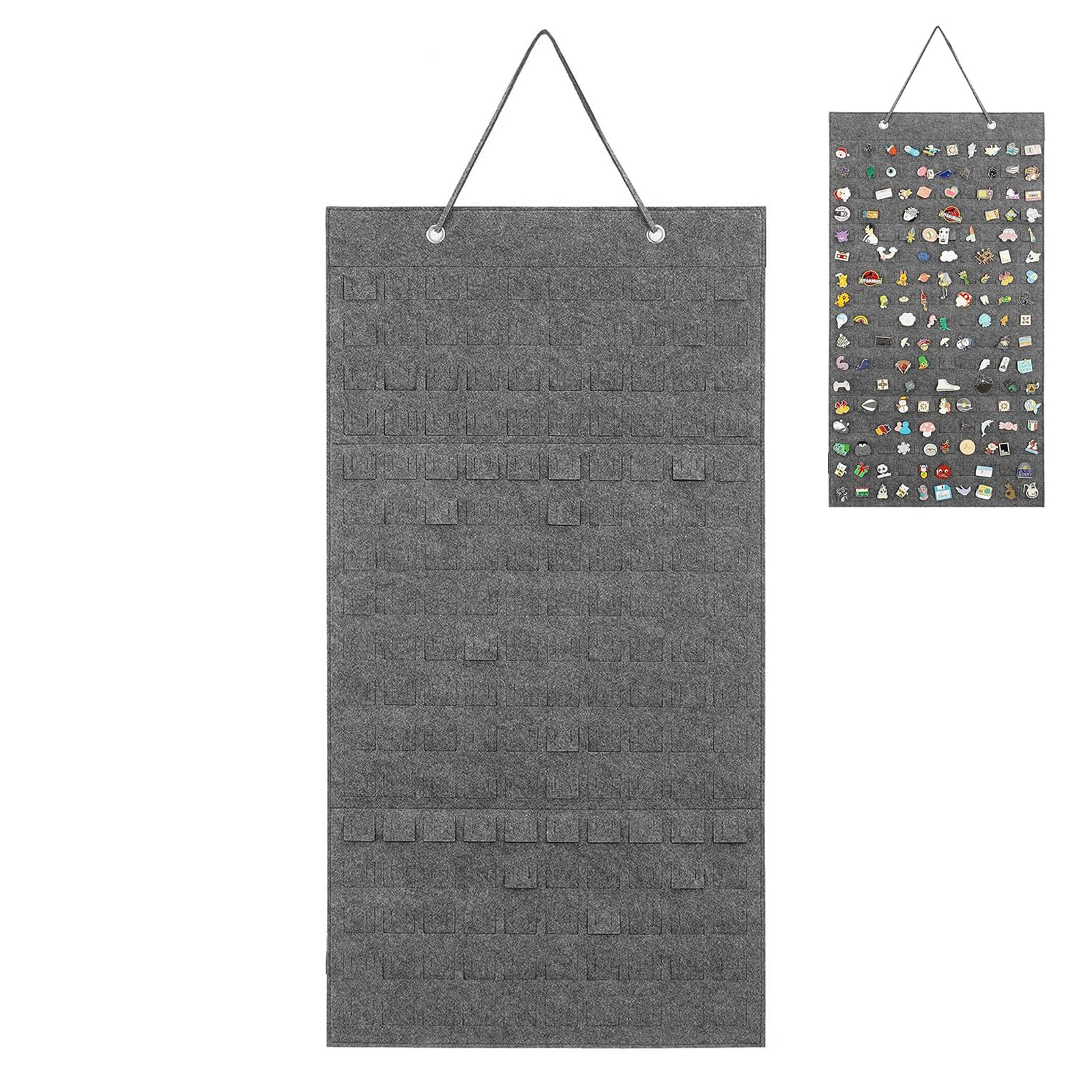 Pin Badge Display Wall Hanging Brooch Pin Organizer Felt Rectangular ...