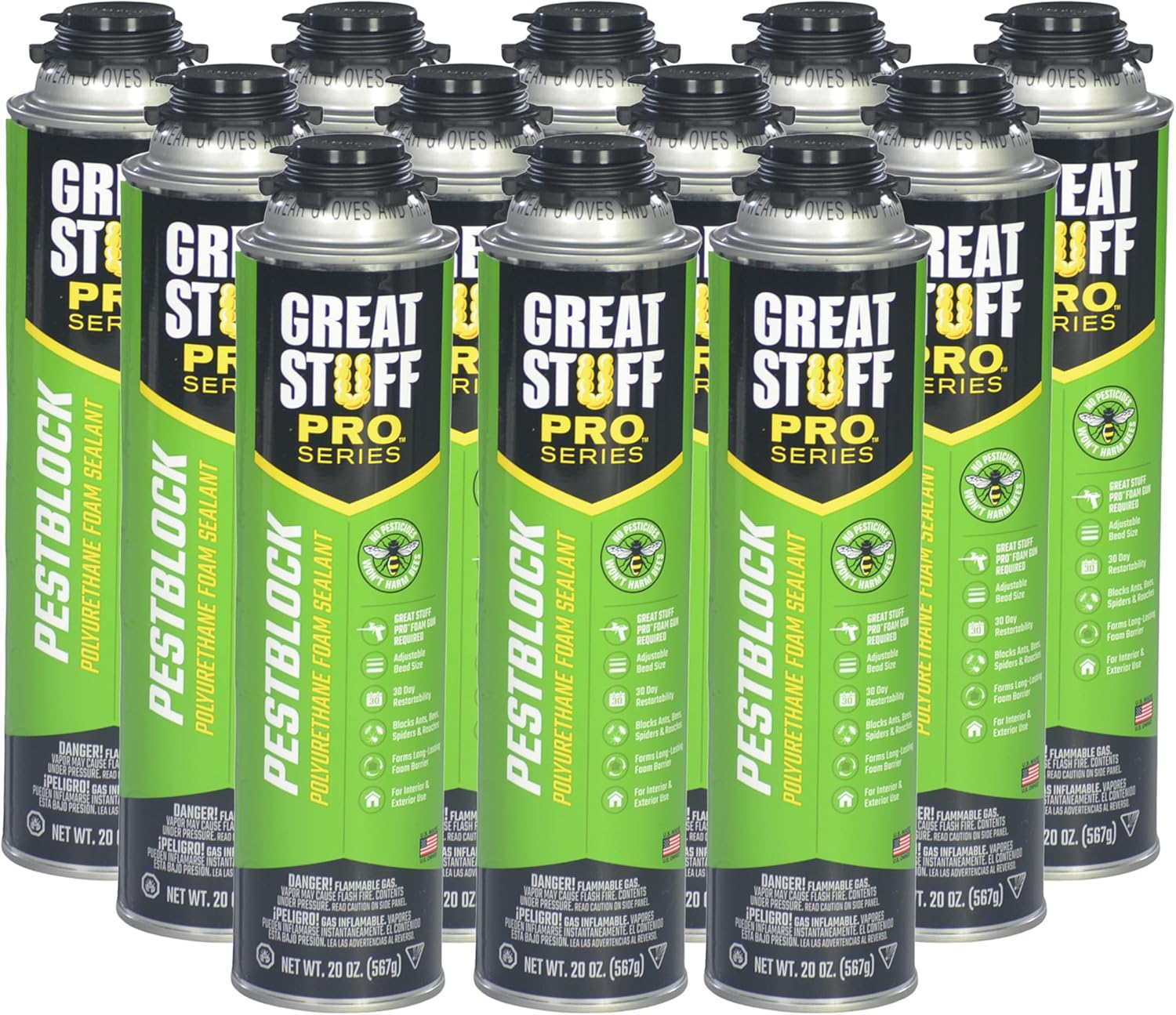 Amazon.com : Great Stuff Pro Pestblock Polyurethane Foam Sealant 20 oz ...