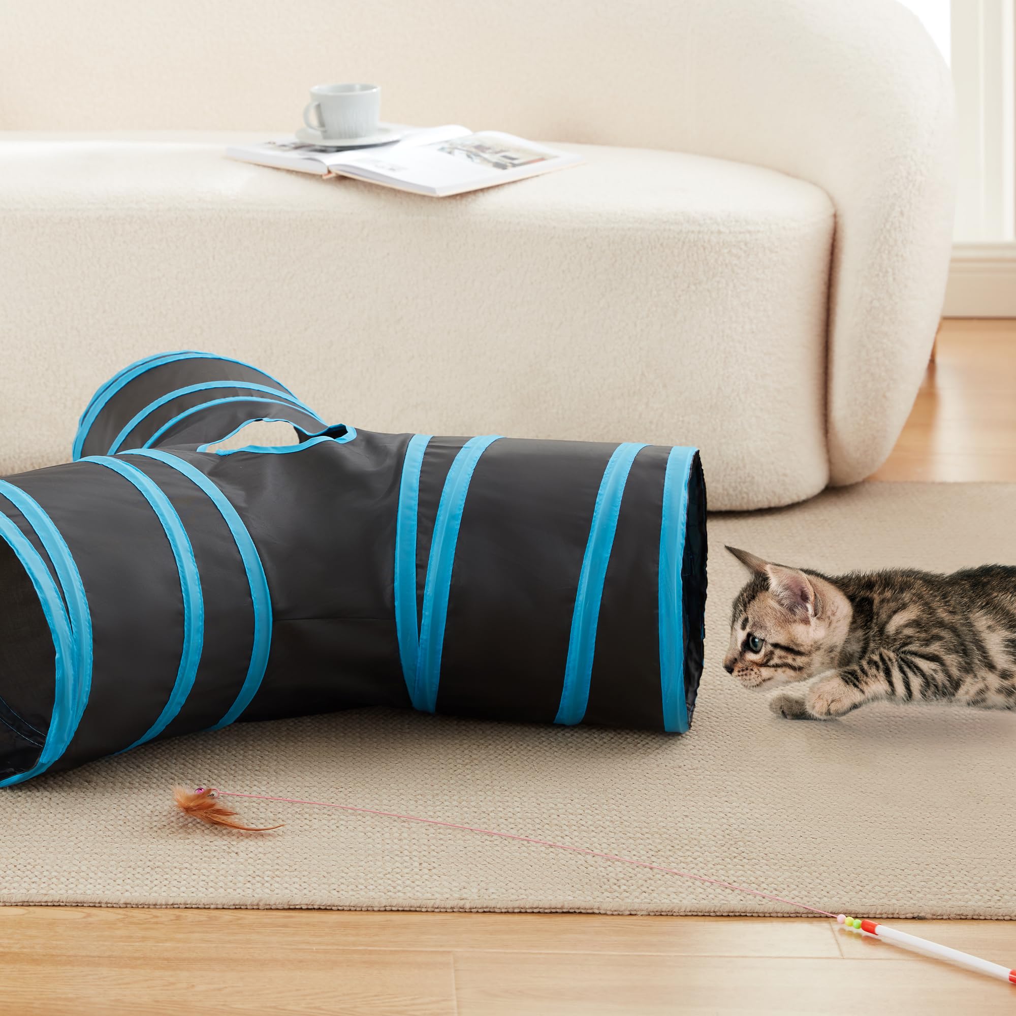 Snapklik.com : Loves Cabin Cat Tunnel Tube Cat Toys 3 Way Collapsible ...