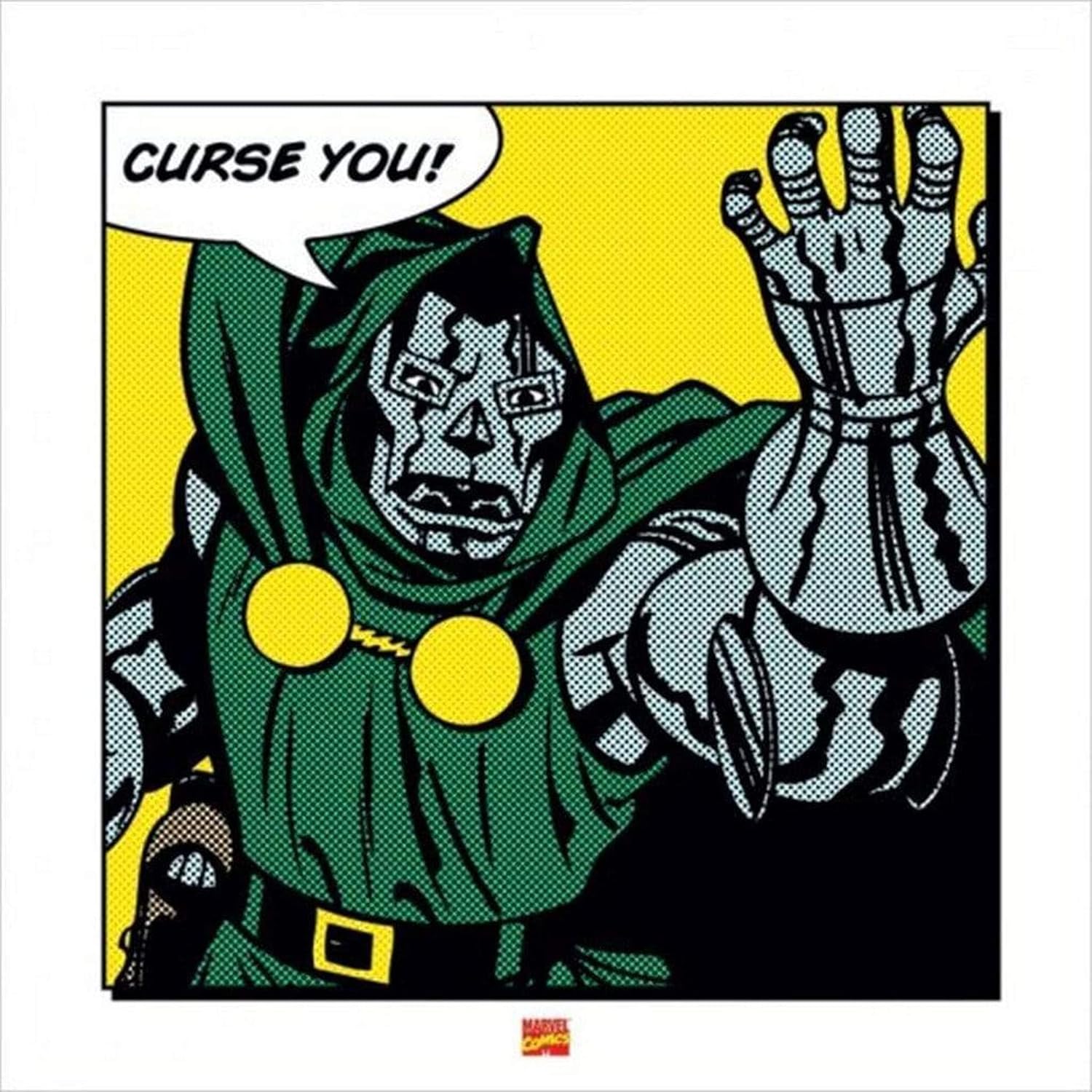 Amazon.com: Forty7 Pyramid International Dr. Doom Curse You Art Prints ...
