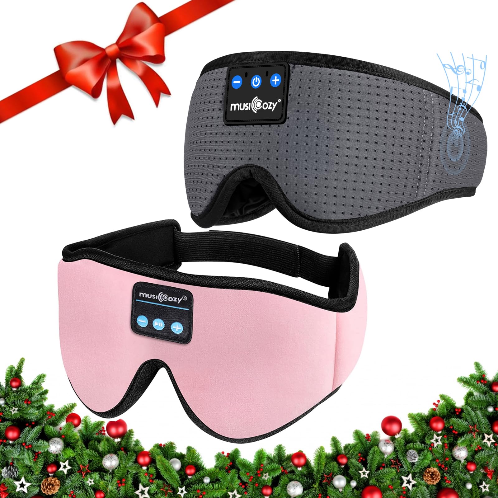 Amazon.com: MUSICOZY Sleep Headphones Bluetooth Sleep Eye Mask for ...