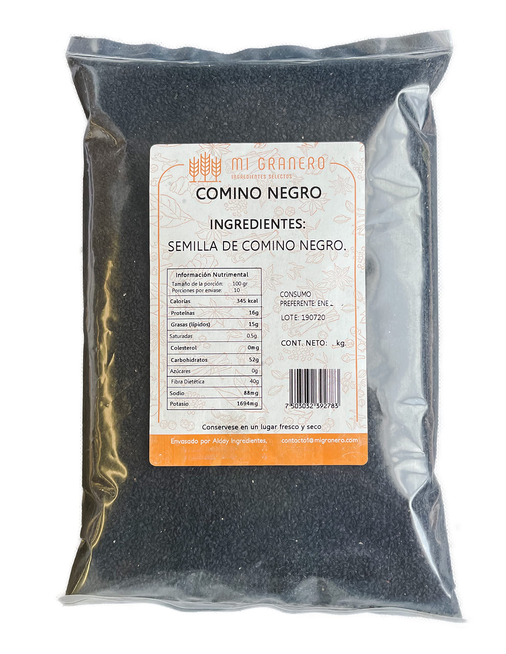 Comino negro 250 gramos Nigella Sativa : Amazon.com.mx: Salud y Cuidado ...