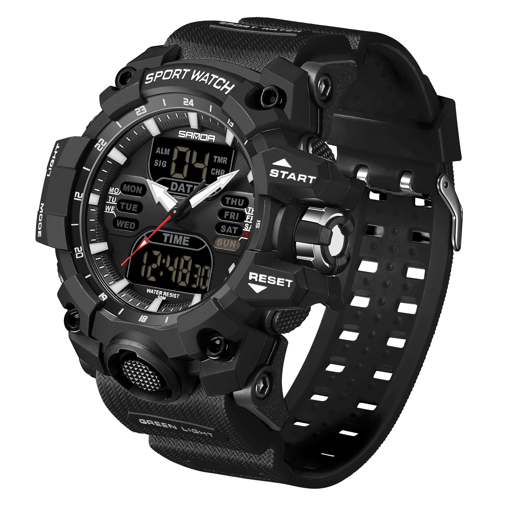 findtime Mens Sports Watch Military Watches for Men Waterproof Watch ...