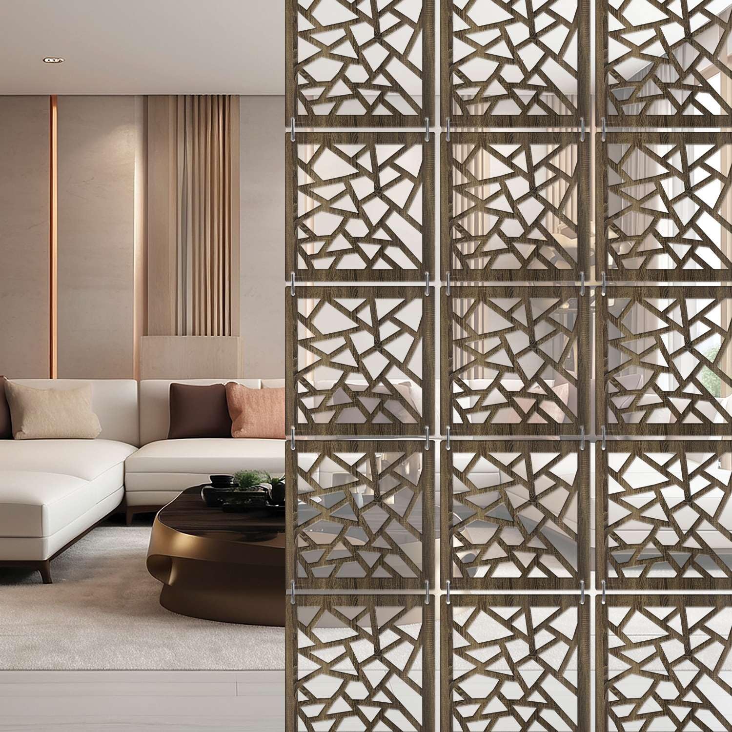 Wall Mounted Room Dividers 4 Panel Wall Divider, Room Divider