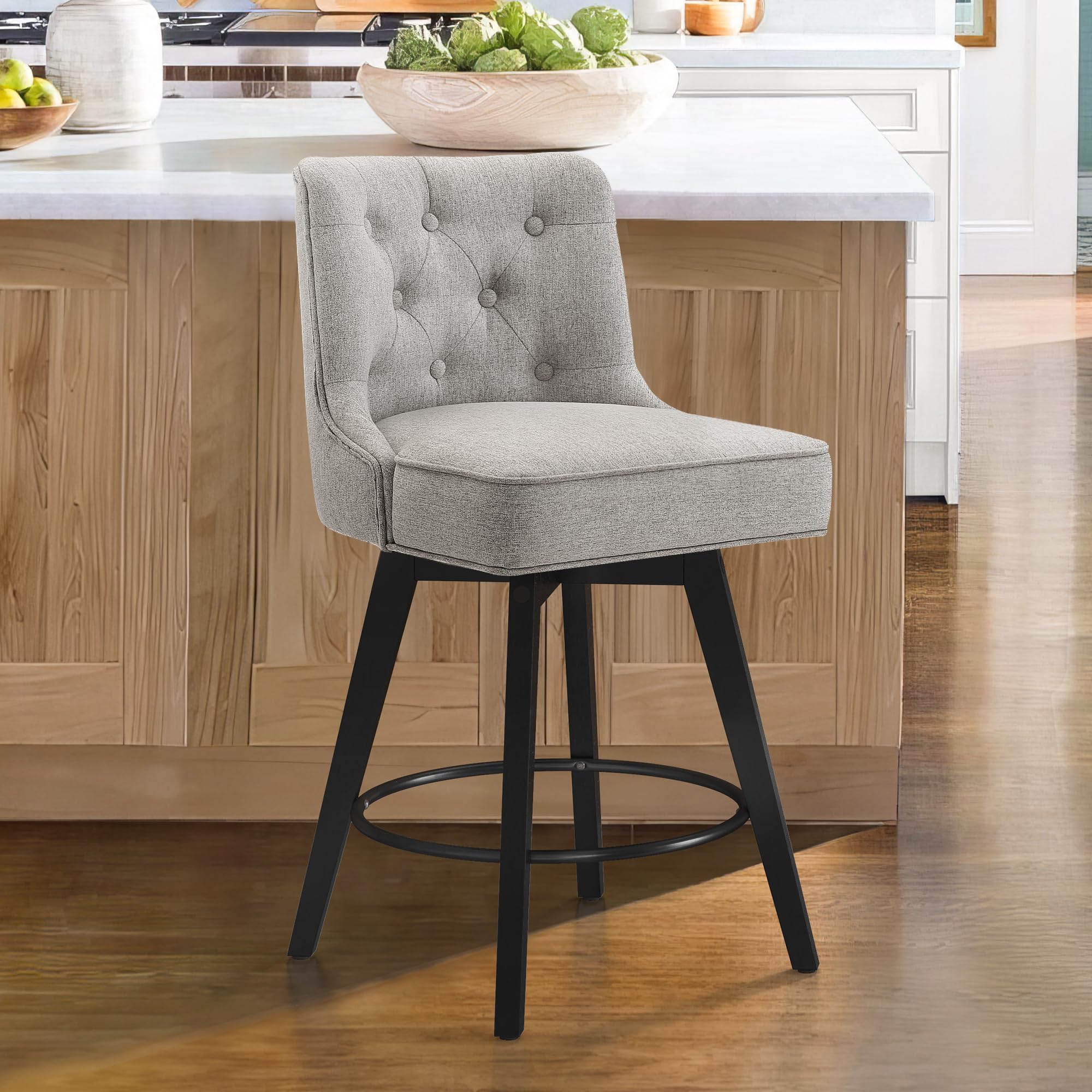 Cozyman 26" H Counter Height Bar Stool, Modern Counter Stool with Back ...