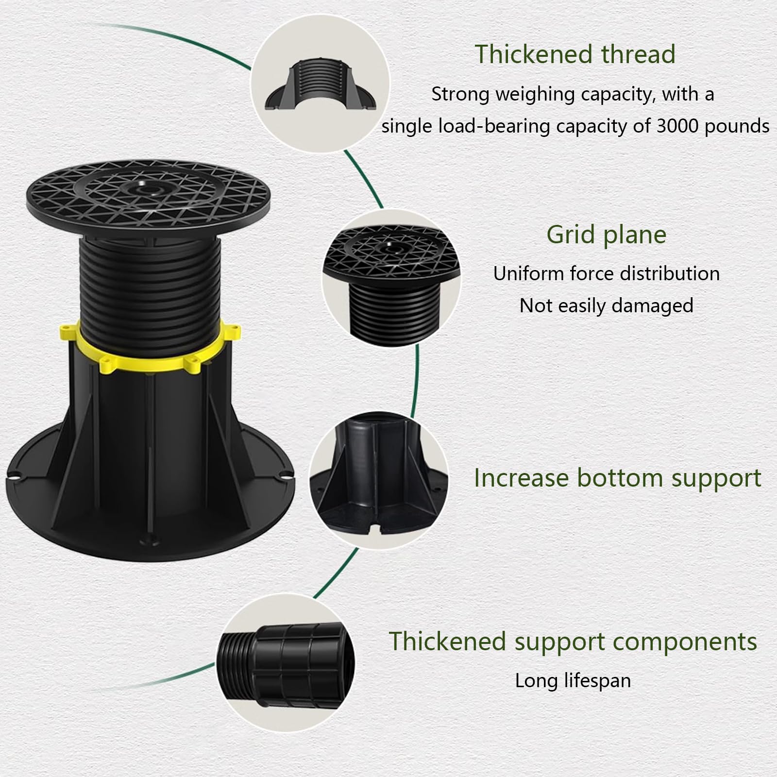 Snapklik.com : CHORMING Adjustable Bed Frame Support Leg Bed Frame ...