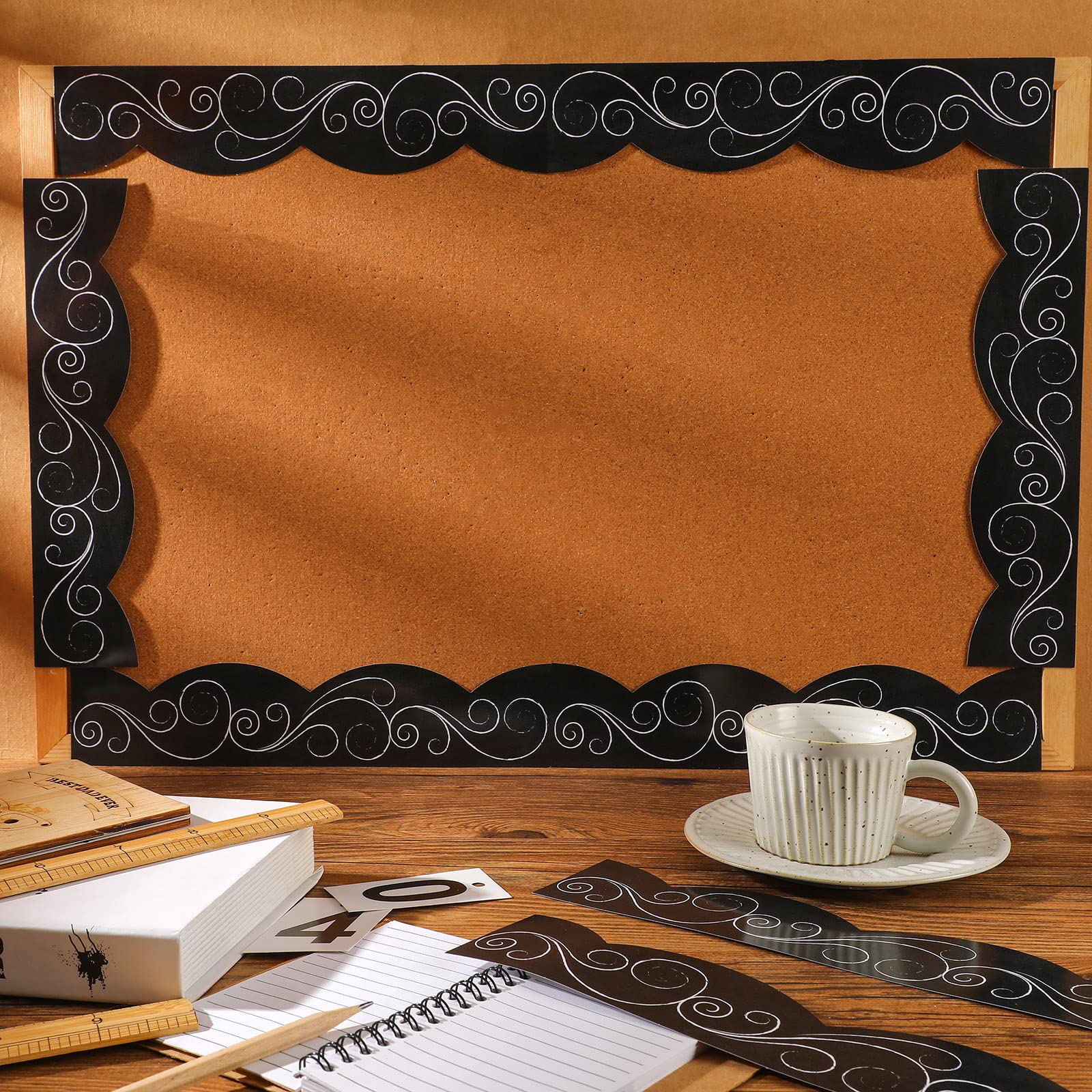 Retro Classroom Decor Western Bulletin Board Border - 32.8ft Brown ...