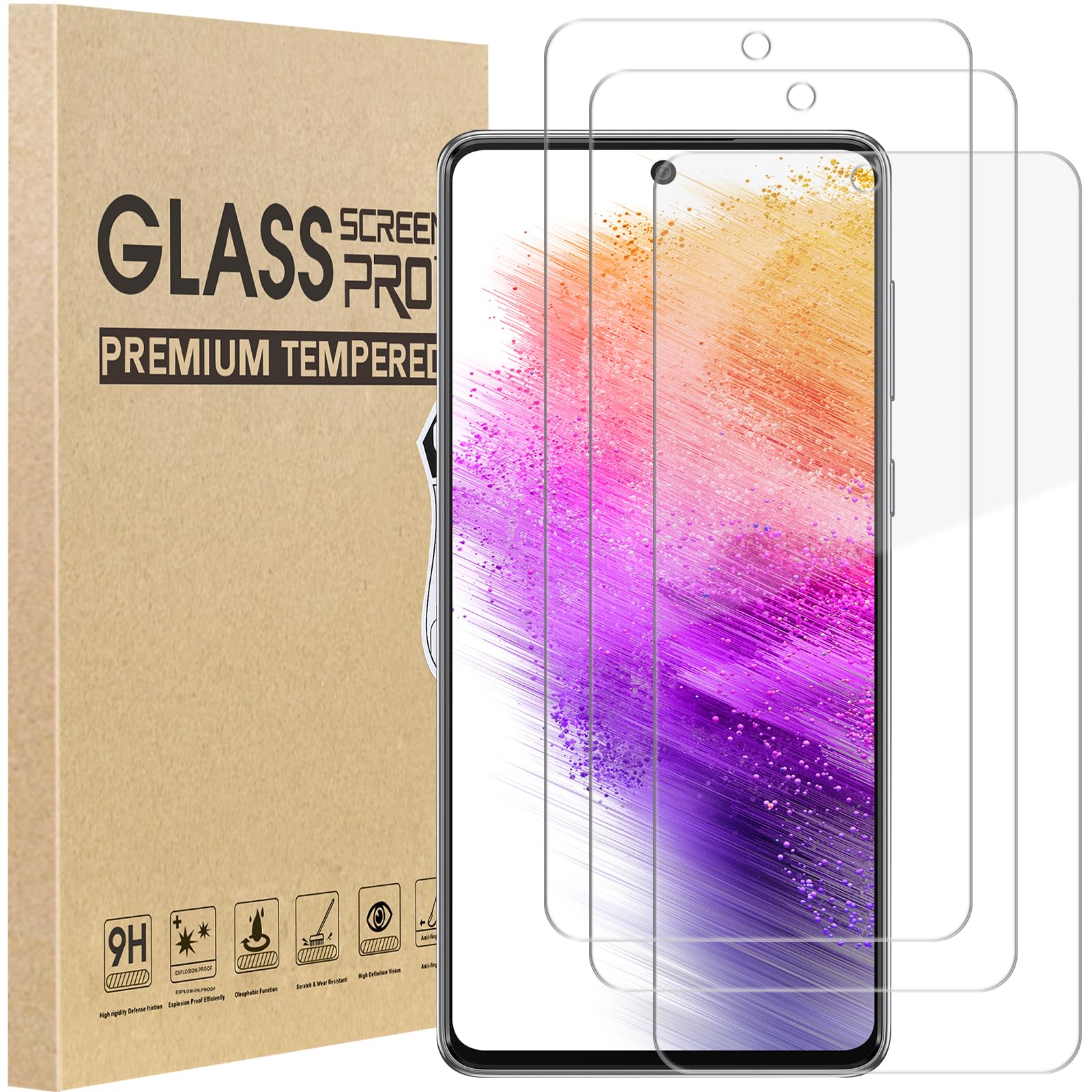 Amazon.com: 3 Pack Screen Protector Designed for Samsung Galaxy A35 5G ...