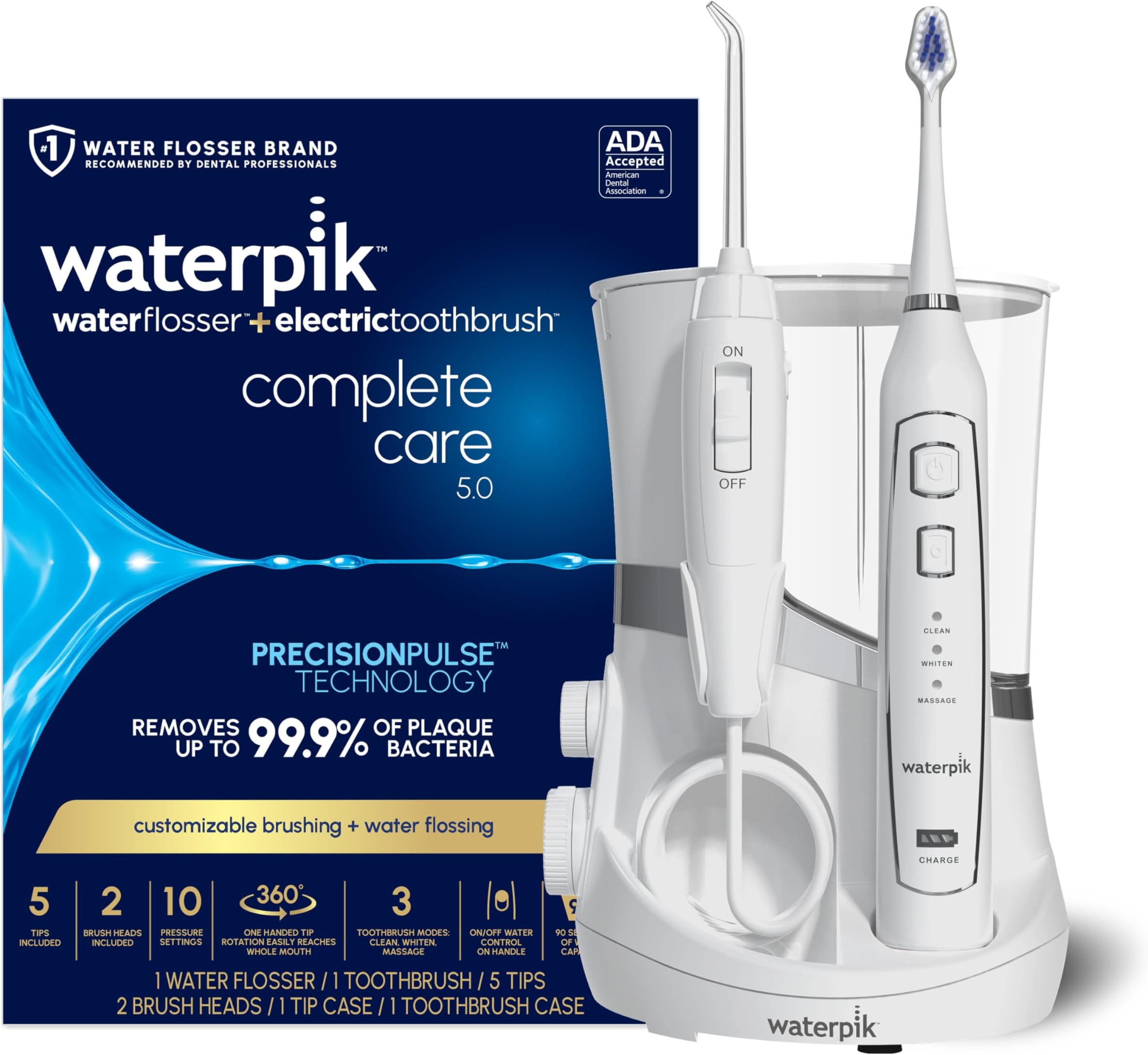 Amazon.com: Waterpik Sensonic Complete Care Water Flosser and ...