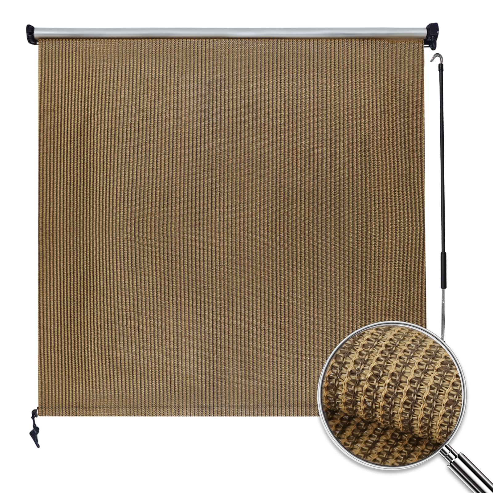 Snapklik.com : Artpuch Outdoor Roller Shade 8 W X 8 H Fabric Blind ...