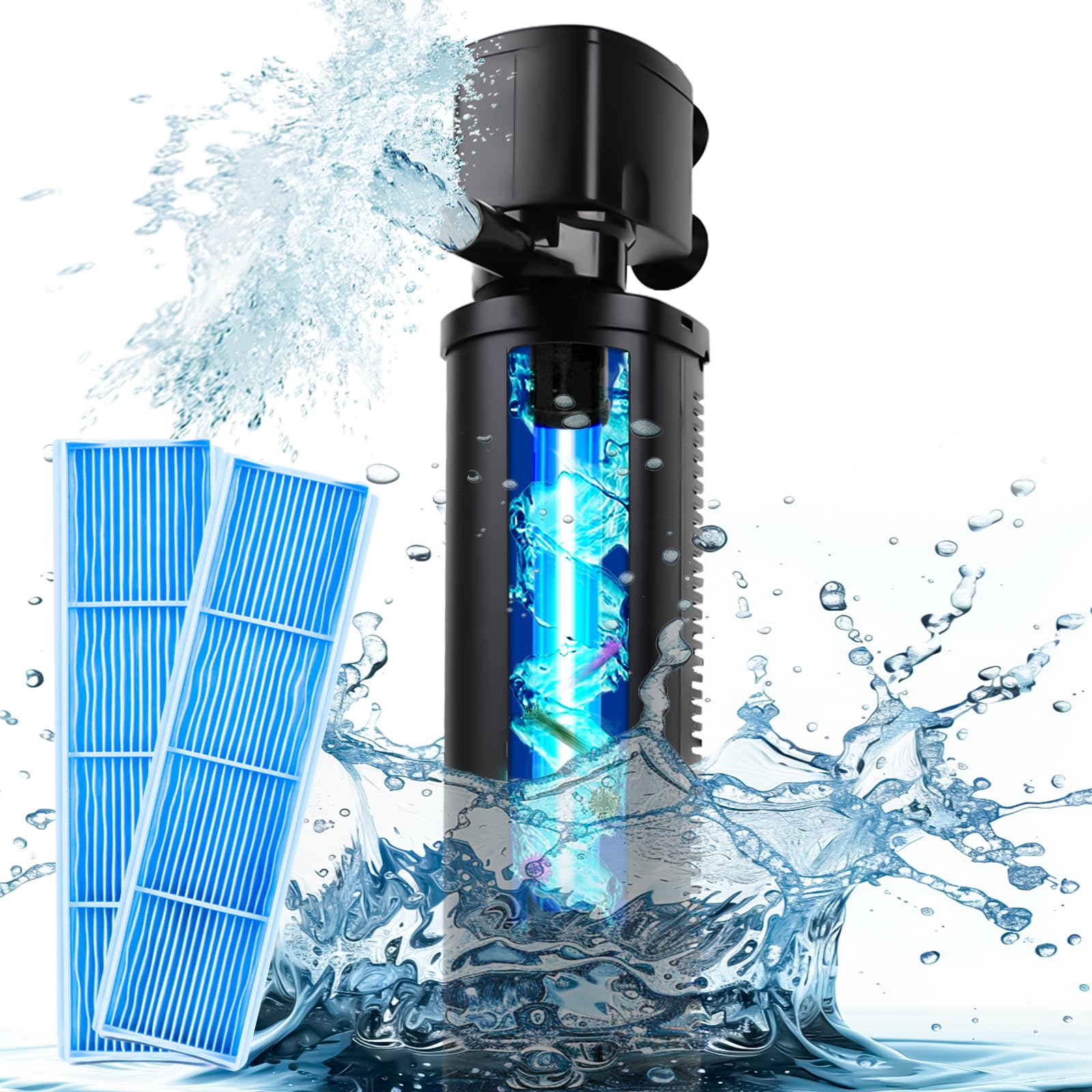 Amazon.com : 600GPH Cold Plunge Filter, Swimming Pool Filter for U-V ...