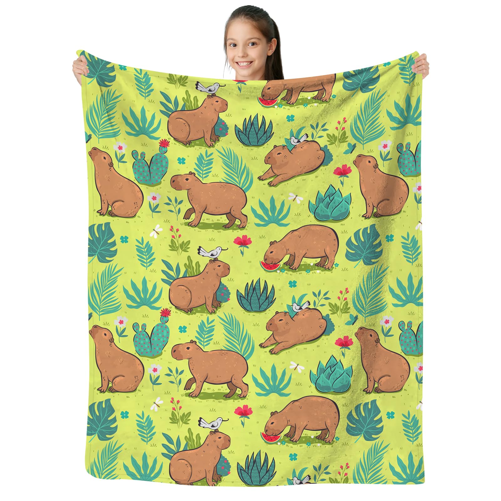 Amazon.com: SKT T1 Capybara Blanket Funny Capybara Gifts for Boys Girls ...