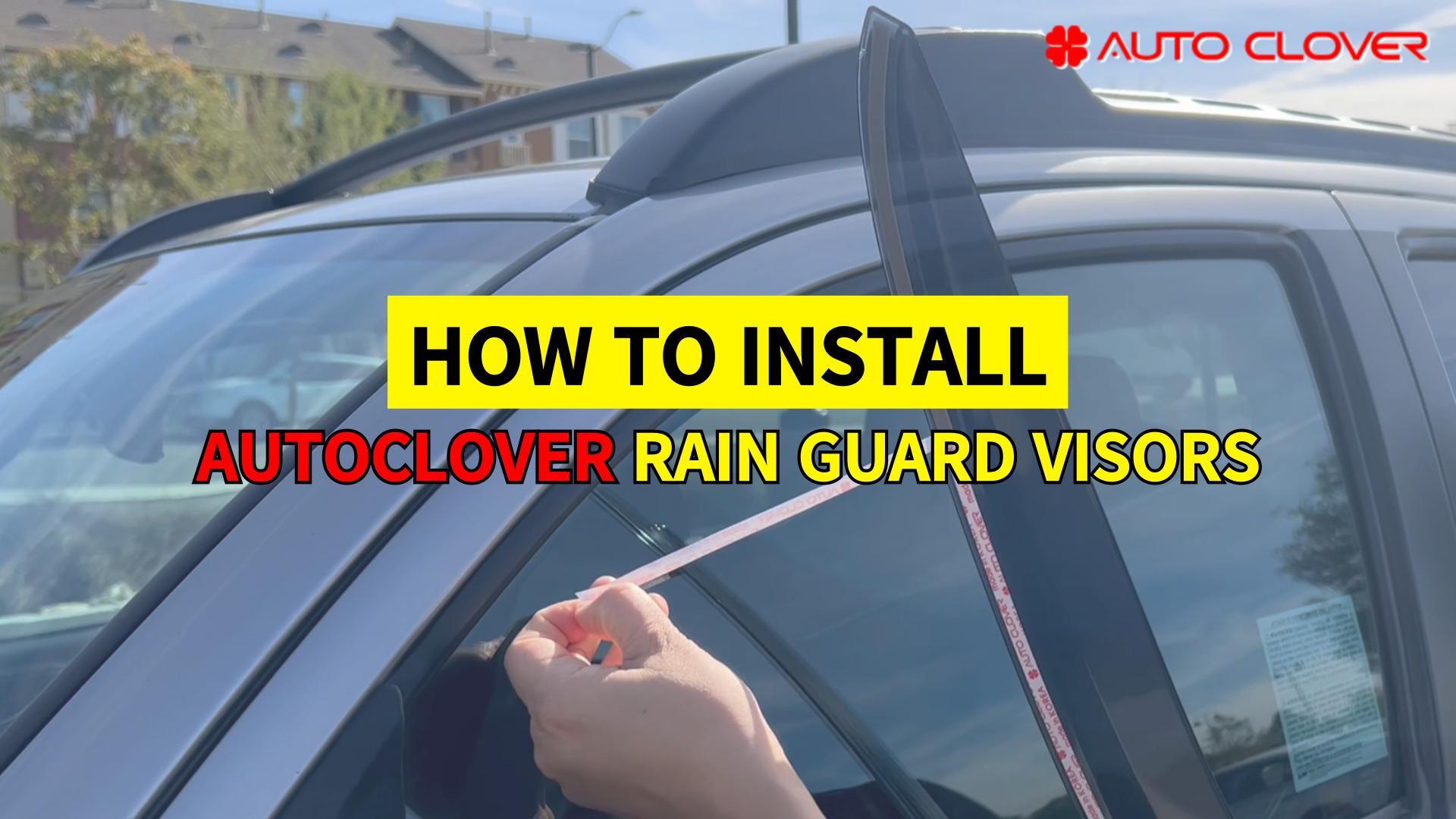 Watch AUTO CLOVER Visor Installation Guide Video on Amazon Live