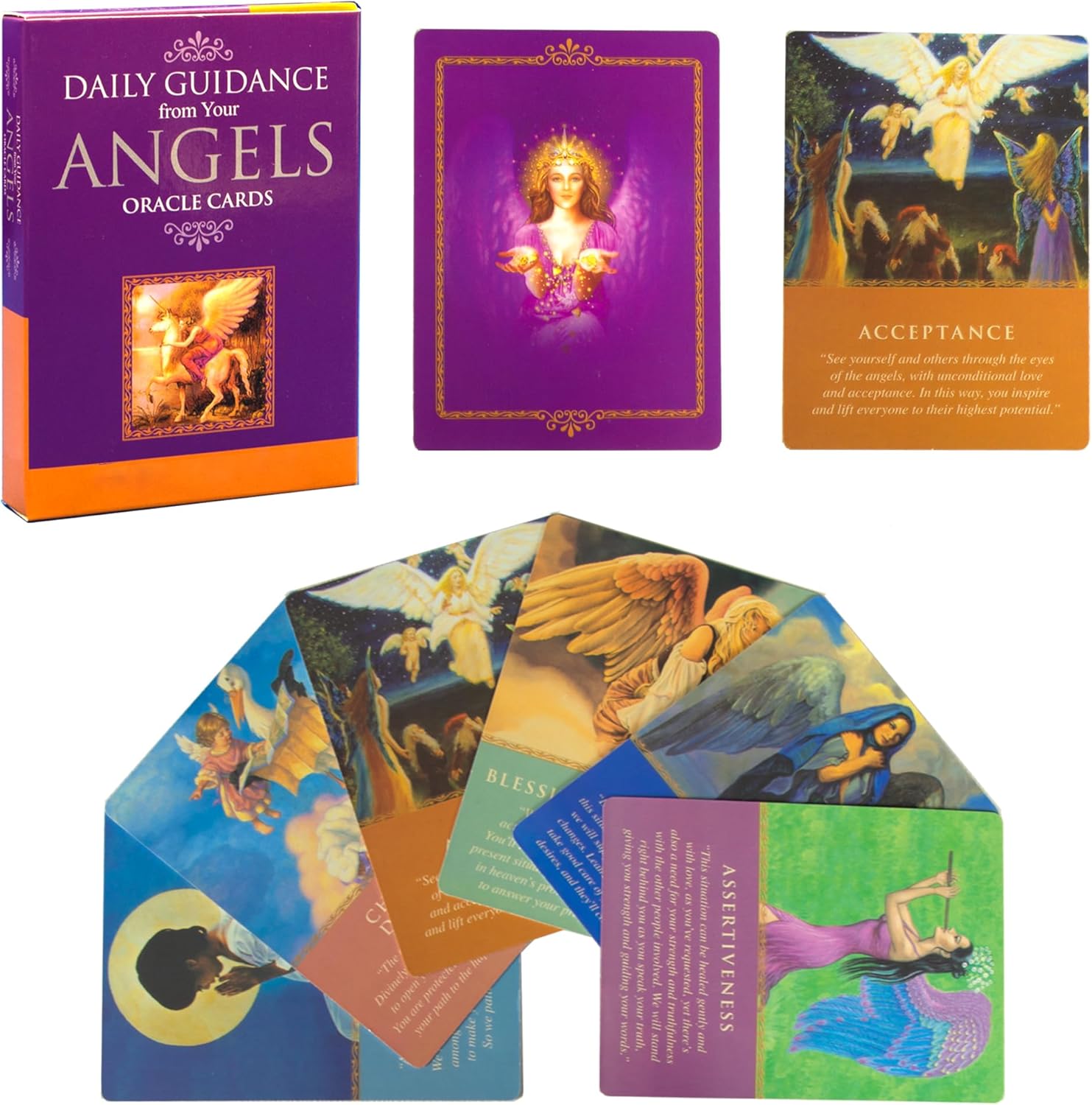 Amazon.com: A 44 Daily Guidance from Your Angels Oracle Cards Pocket ...