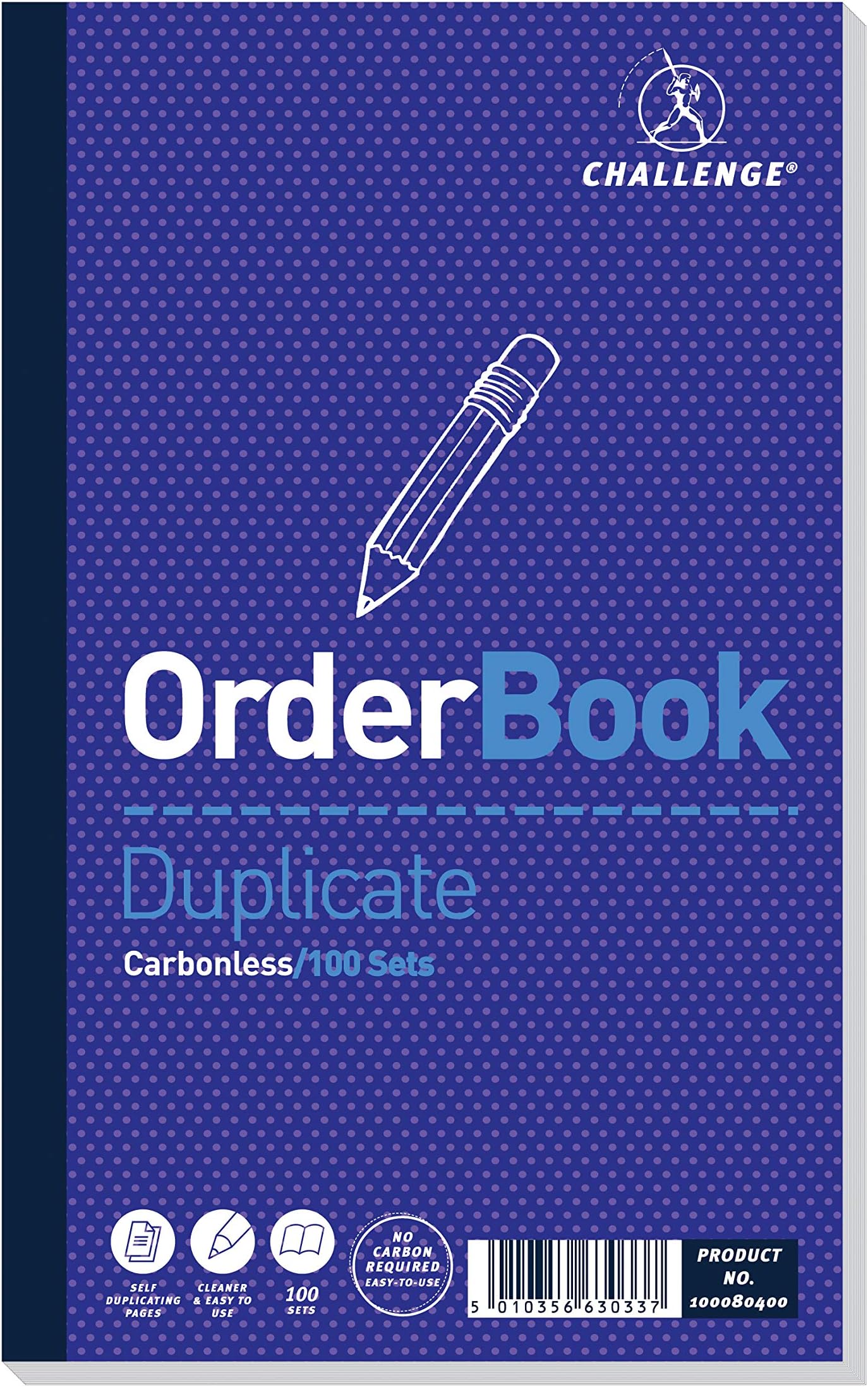 Challenge Duplicate Order Book, Carbonless, 100 Pages, 5 pack (210 x ...